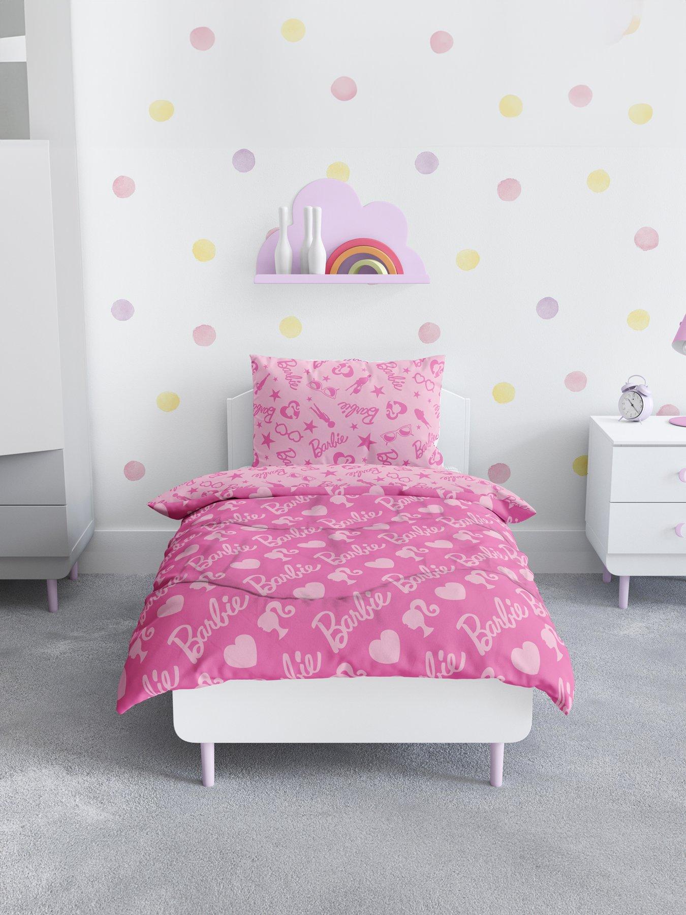 Barbie Coverless 10.5 Tog Duvet Set- Single - Pink | Very Ireland