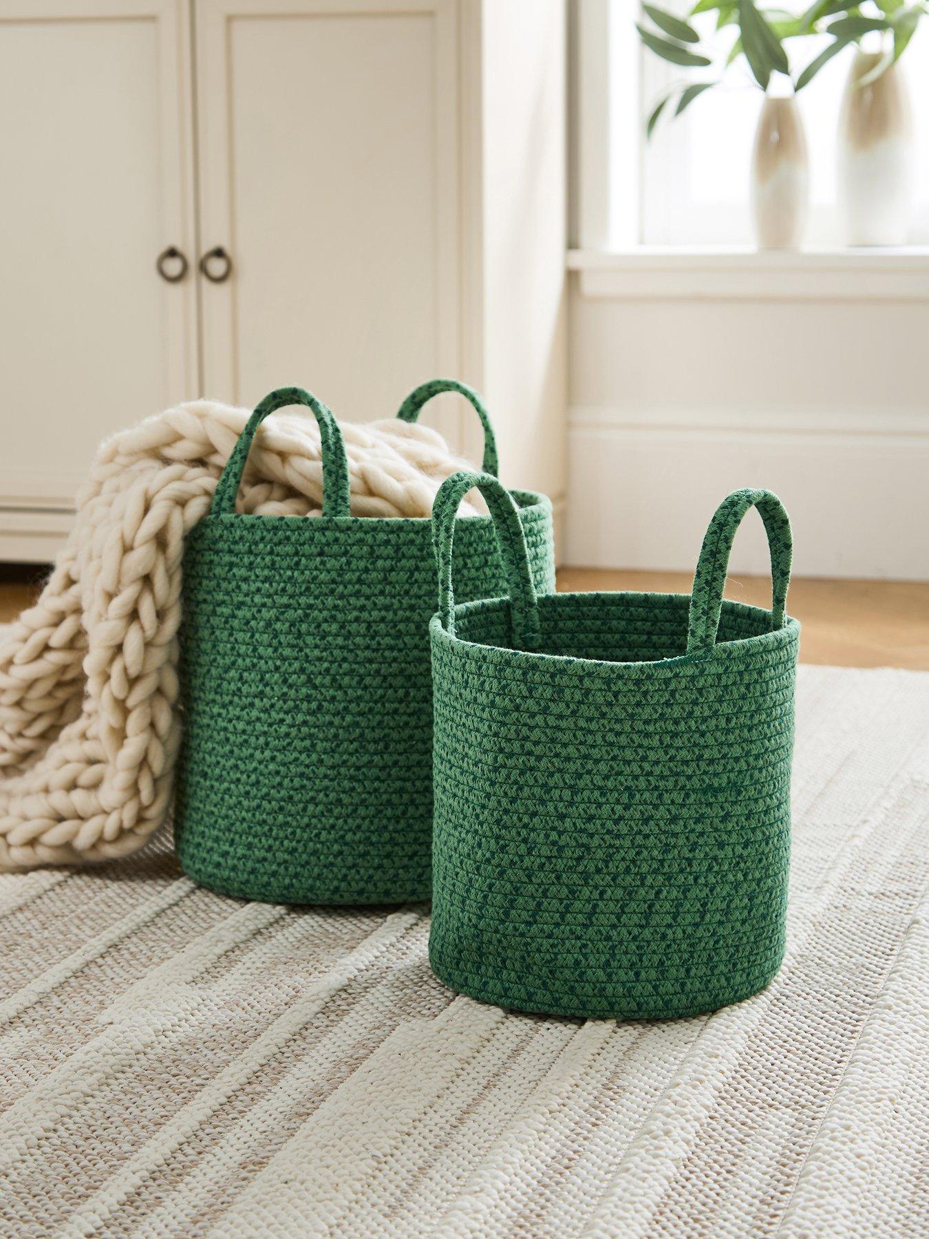 Storage Baskets | Green | Storage Boxes & Organisation | Home & Garden ...