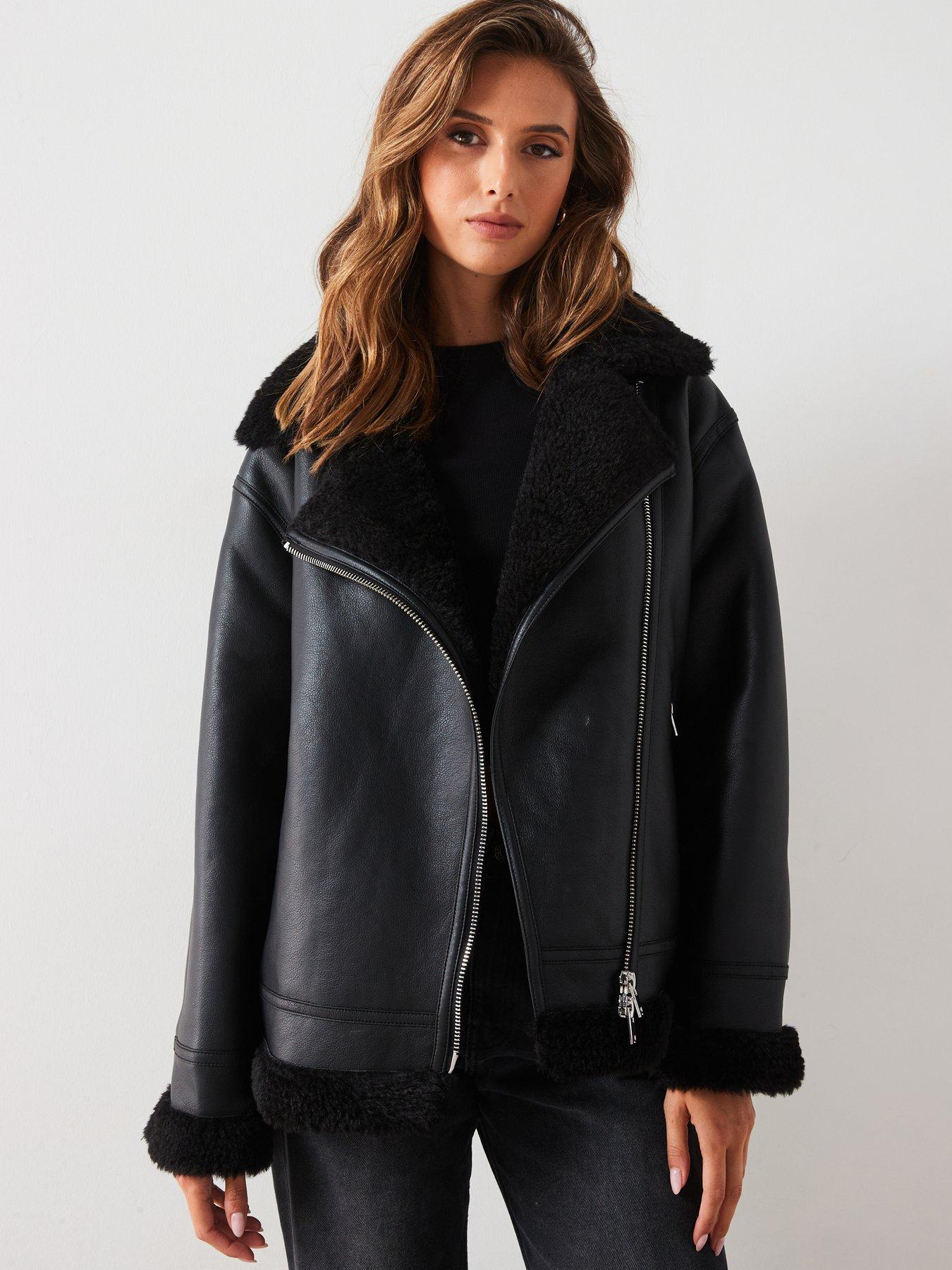 Mango Aviator Jacket - Black | Very Ireland