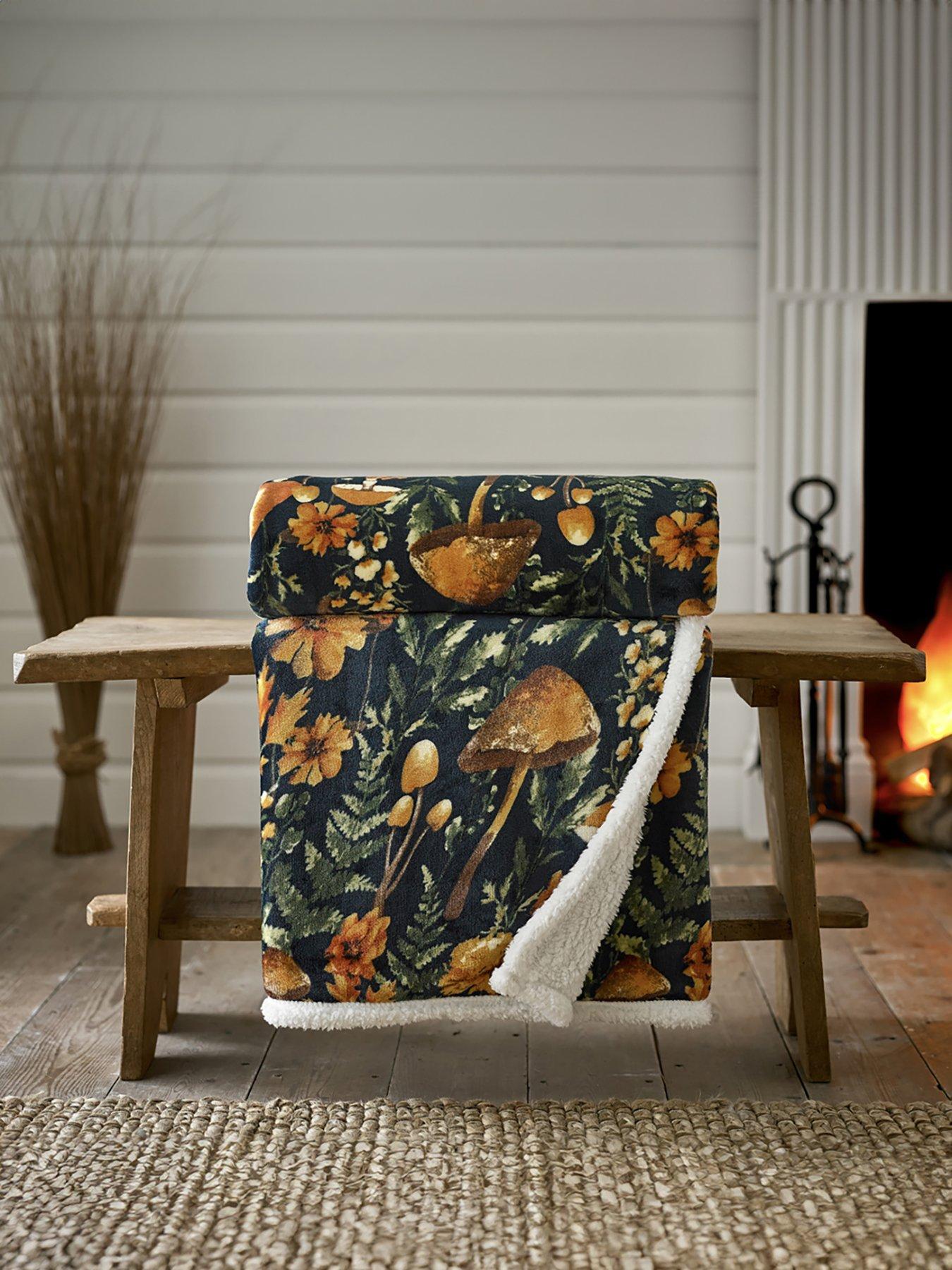 Deyongs Mushrooms Rust/biscuit Throw 140 X 180cm | Very Ireland