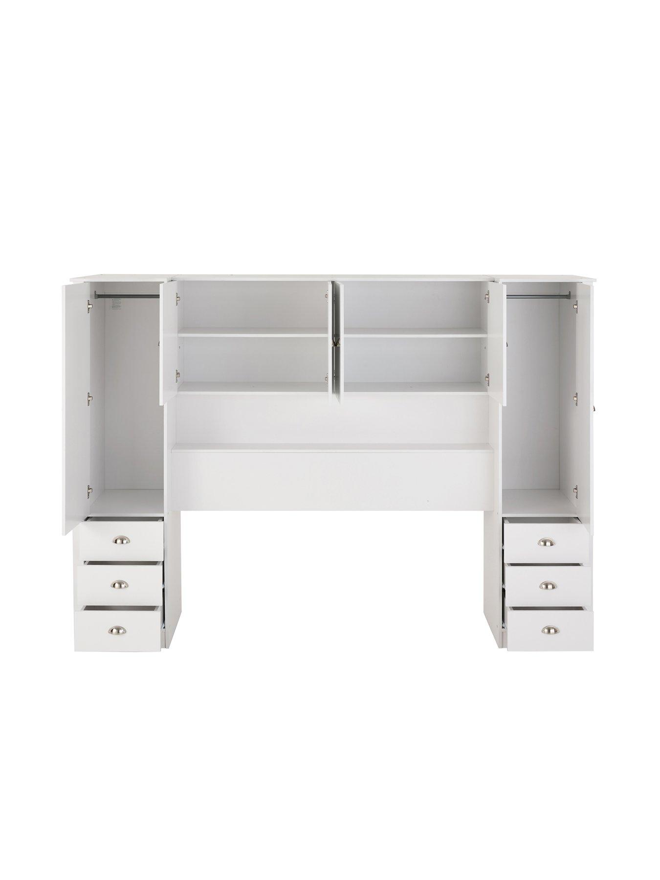 Very Home Atlanta Overbed Storage Unit - White | Very Ireland