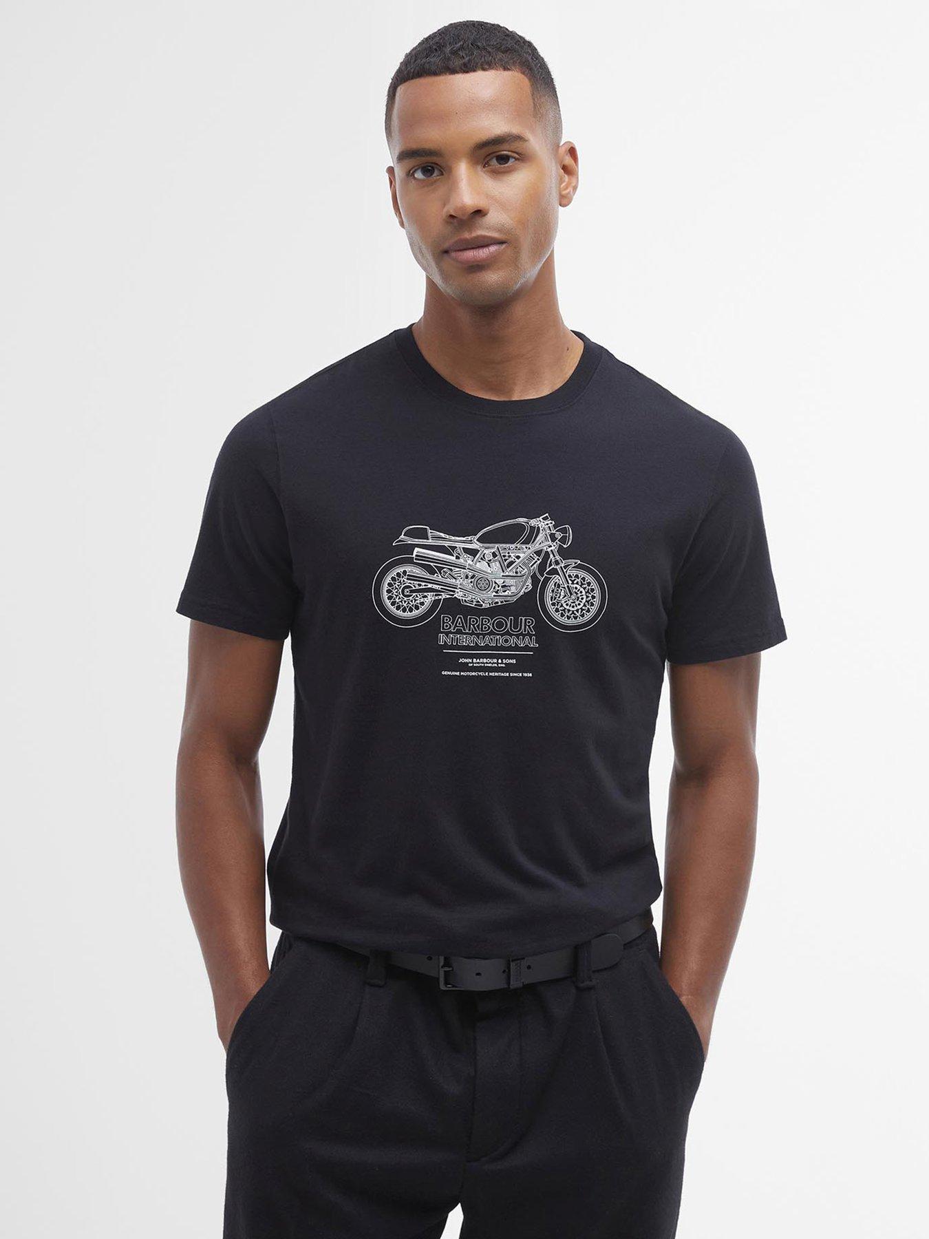 Morley Motorcycle Graphic T Shirt Black