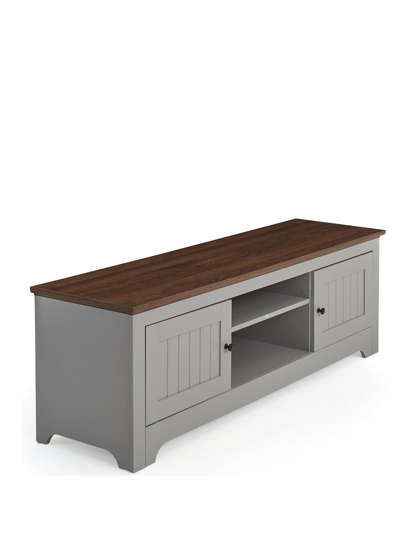 Very Home New Devon TV Unit - Grey/Walnut - fits up to 55 inch TV - FSC ...