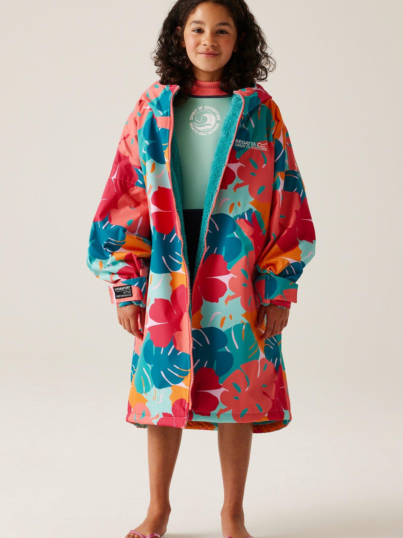 Regatta Junior Kids Waterproof Changing Robe - Green | Very Ireland