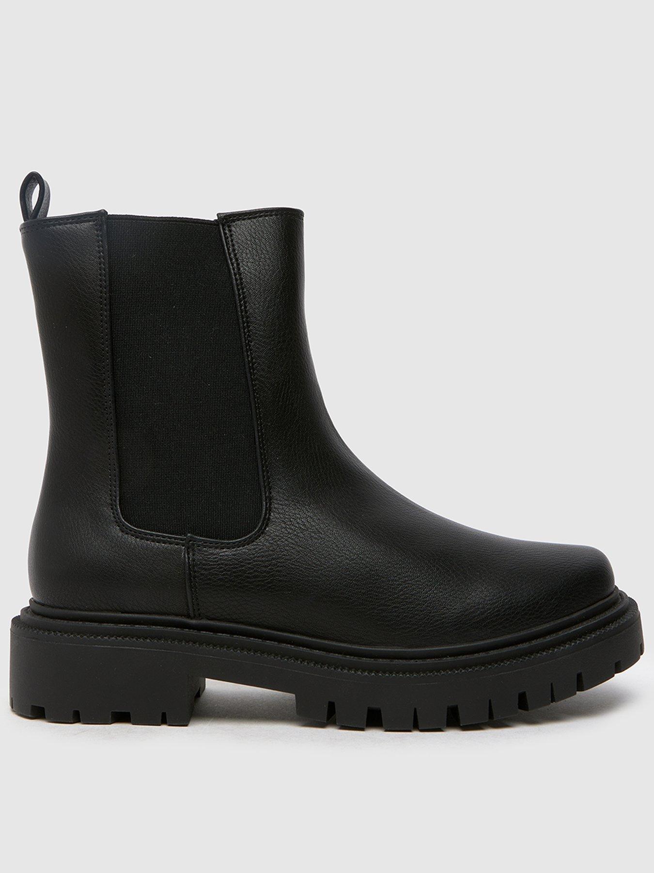 Schuh Wide Fit Arlo Chunky Chelsea Boot - Black | Very Ireland