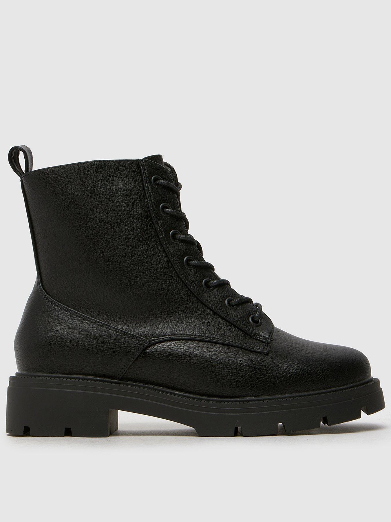Schuh Wide Fit Andria Lace Up Boot - Black | Very Ireland