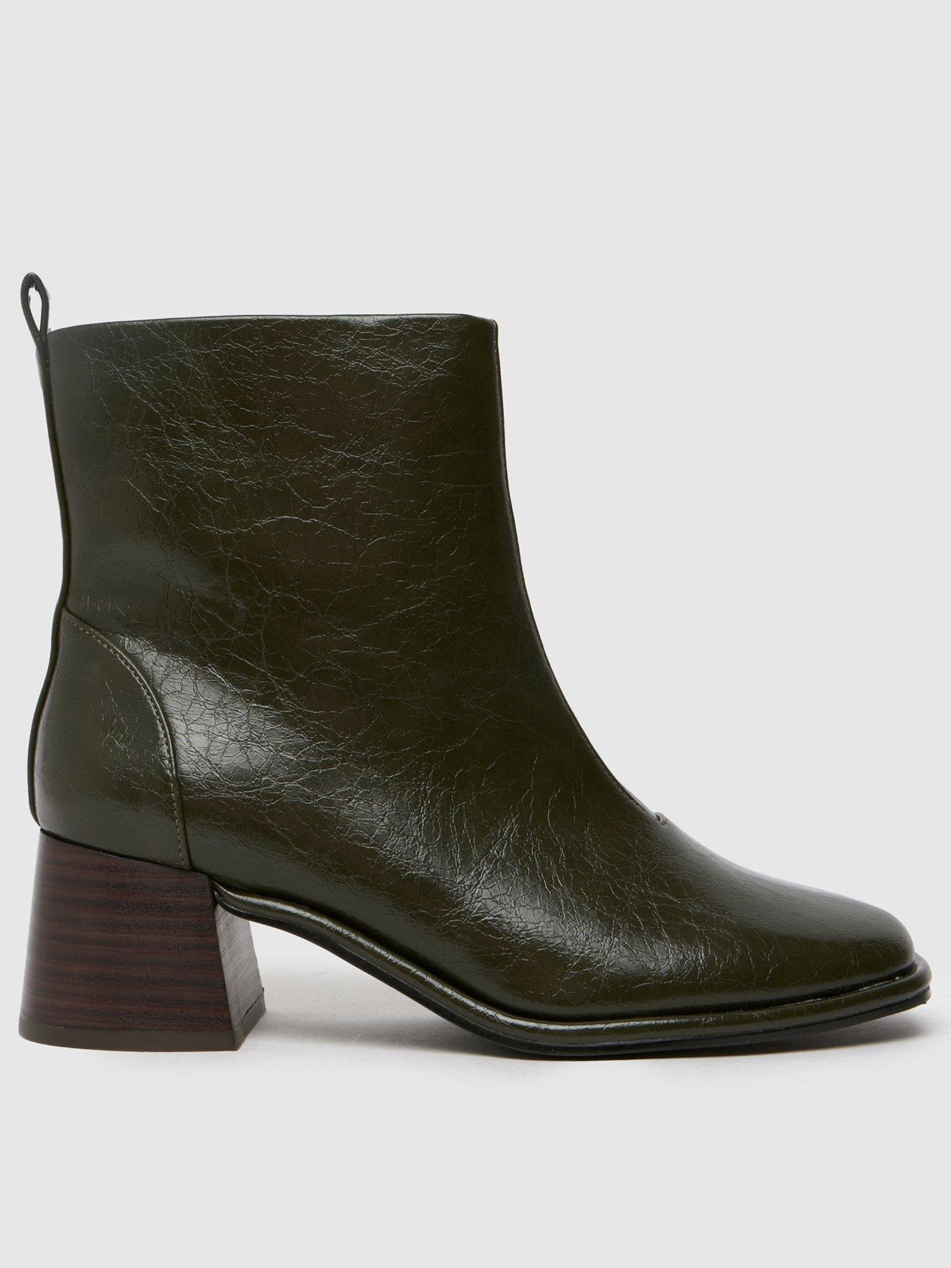 Schuh Wide Fit Bowie Boot - Khaki | Very Ireland