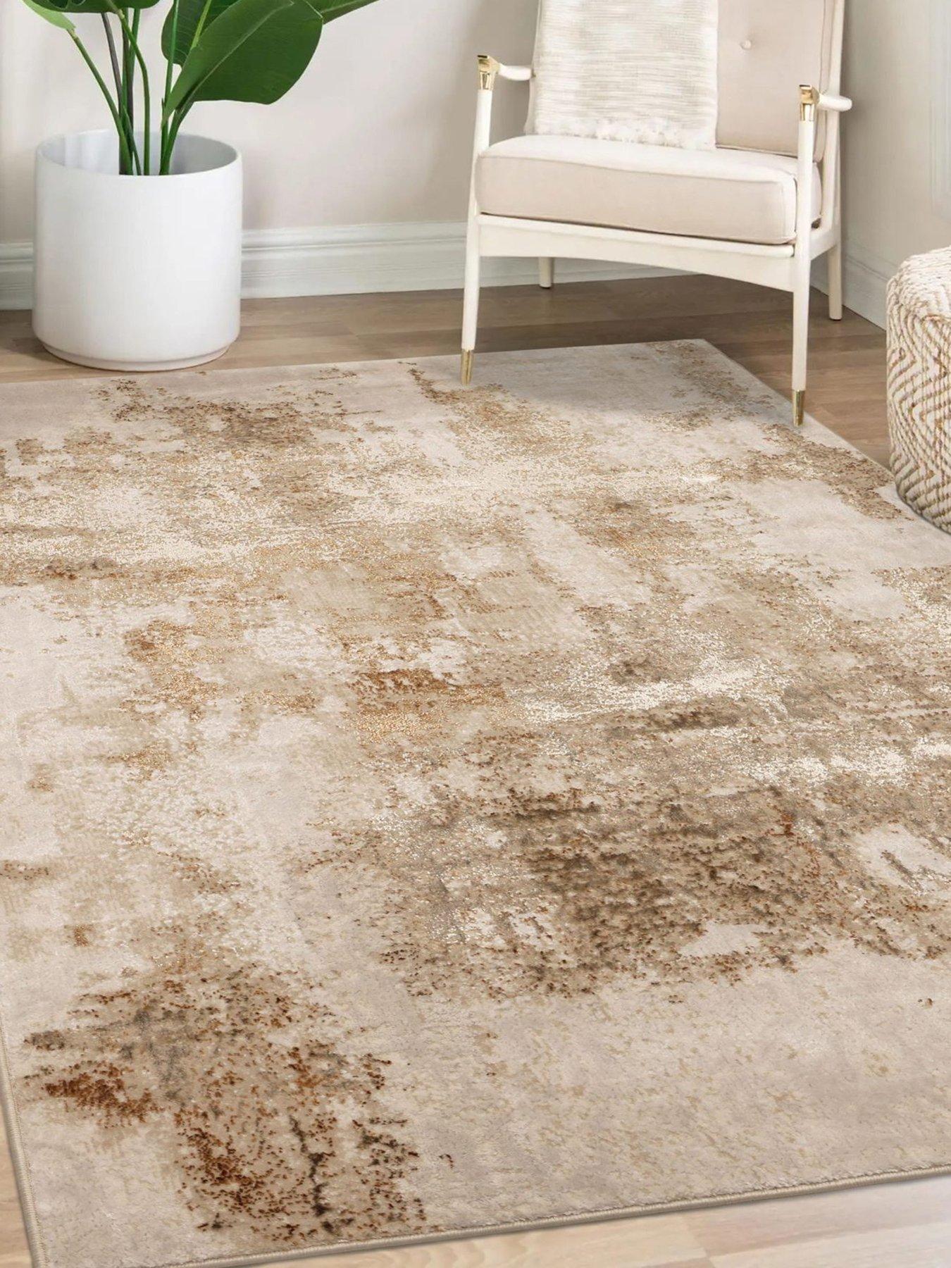 Very Home Dusk Textured Champagne Rug | Very Ireland