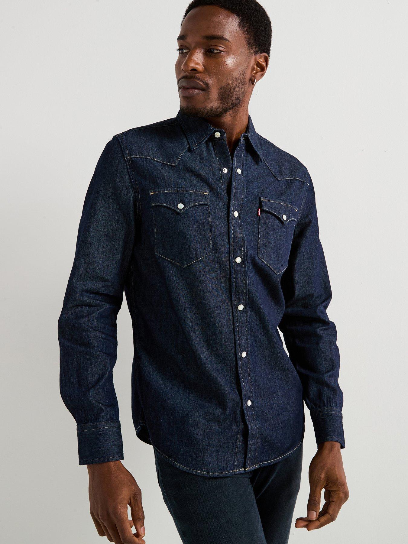 Levi's dark denim shirt store