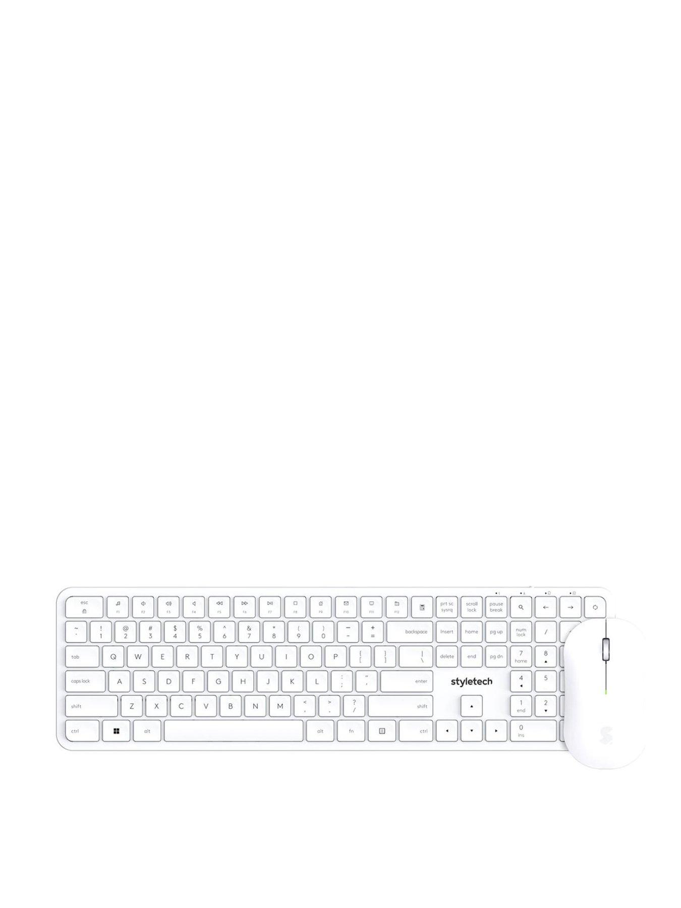 Styletech MK750 Wireless Mouse & Keyboard - White | Very Ireland