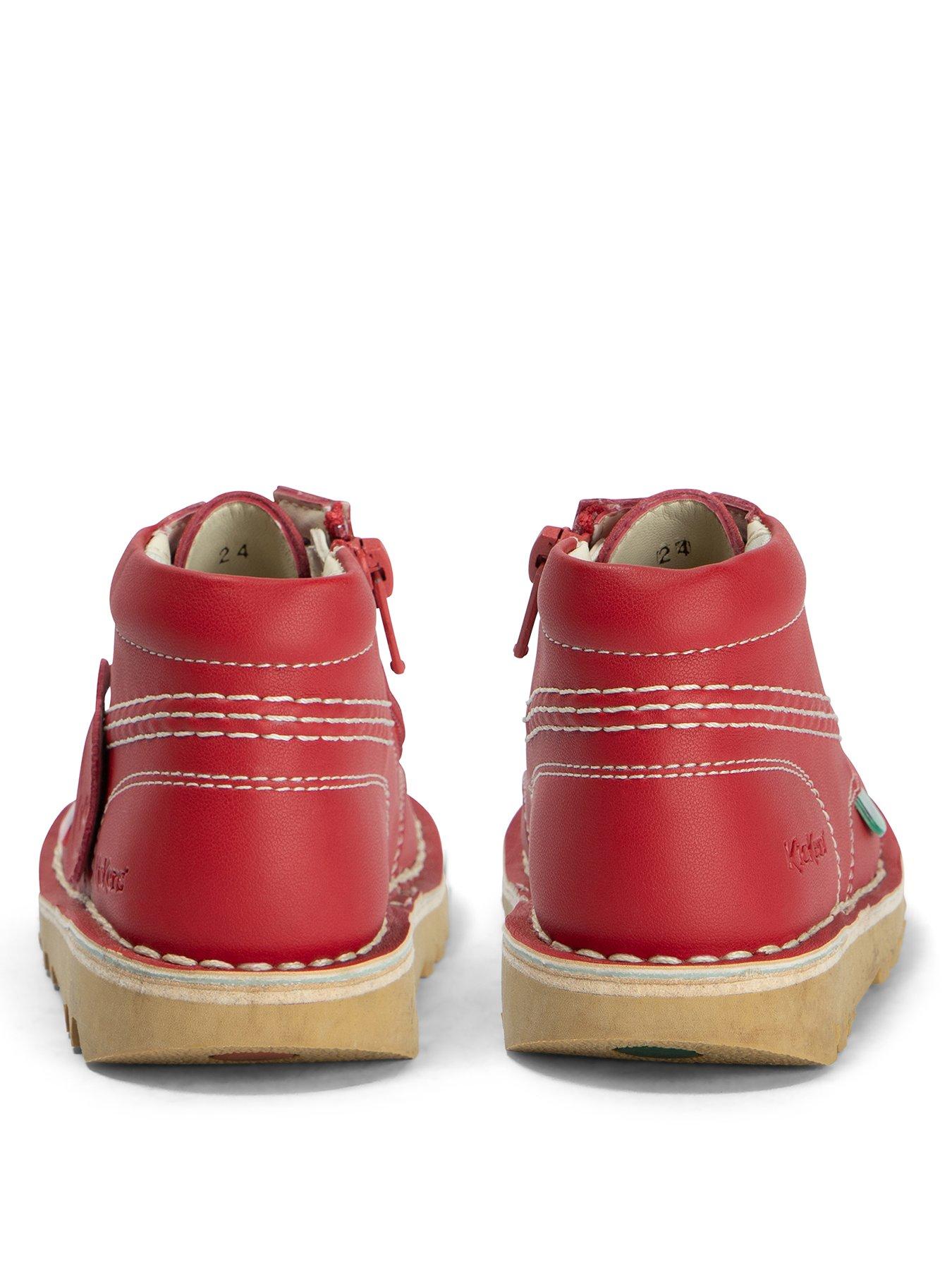 Kickers Kick Hi Zip Shoes - Red | Very Ireland