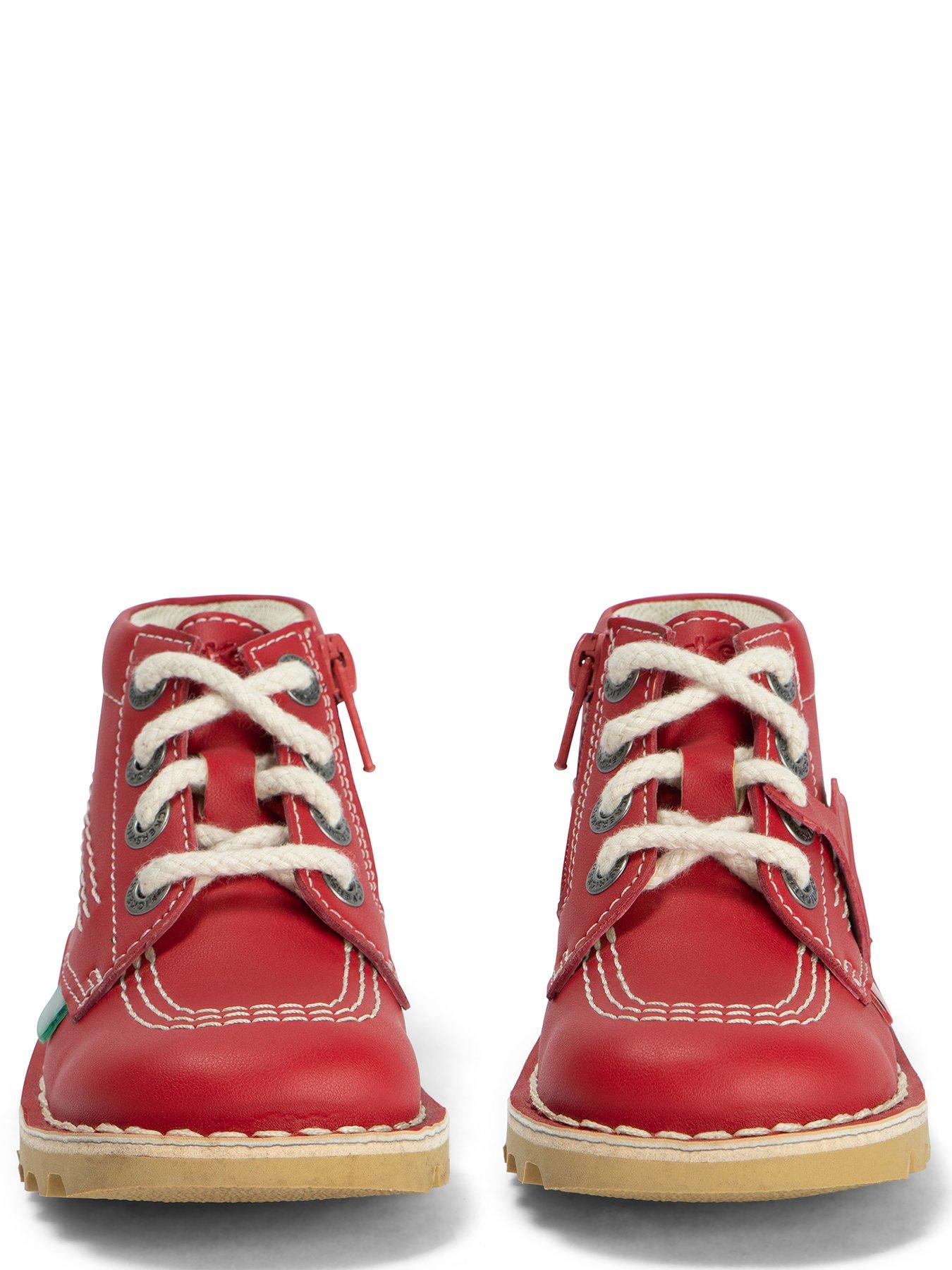 Kickers Kick Hi Zip Shoes - Red | Very Ireland
