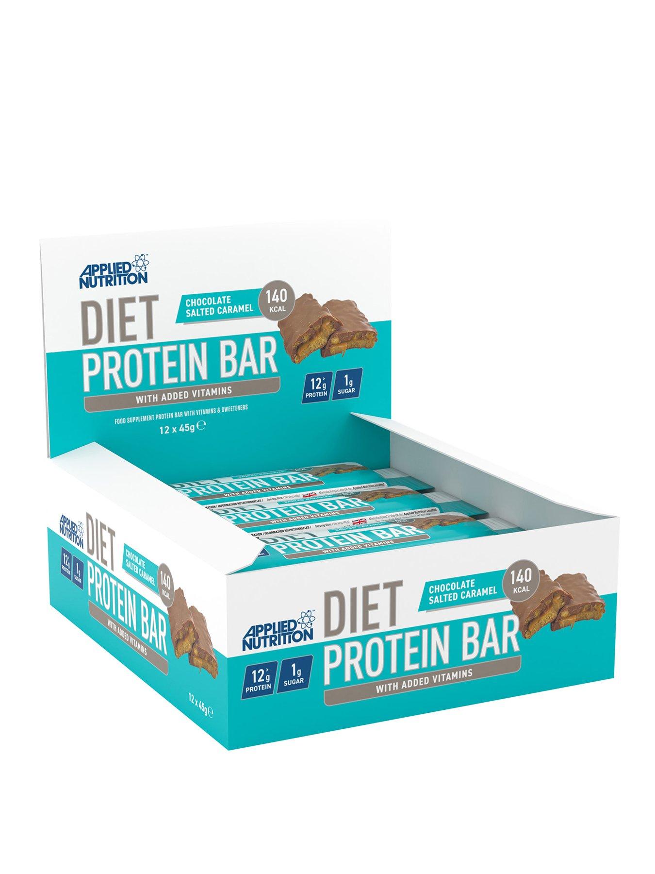 Applied Nutrition DIET PROTEIN BAR CHOCOLATE SALTED CARAMEL (12 x 45g ...