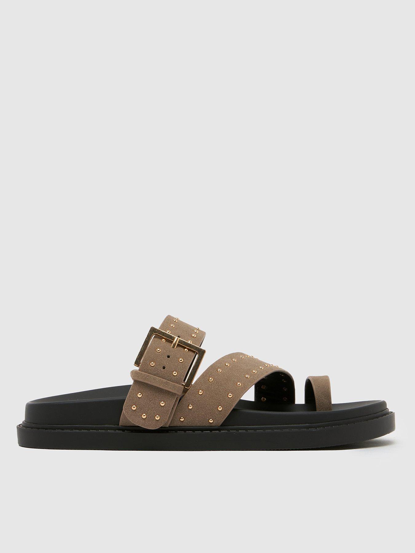 SCHUH Tarha Studded Sandal - Beige | Very Ireland