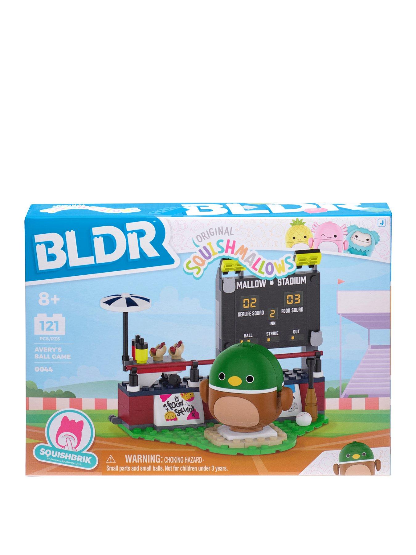 Squishmallows BLDR Squishmallows 121-piece Avery's Ball Game Building ...