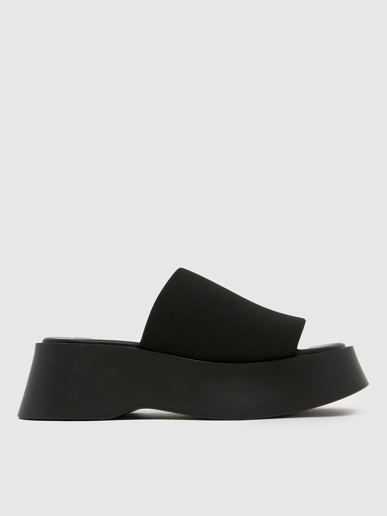 SCHUH Tash Chunky Slide - Black | Very Ireland