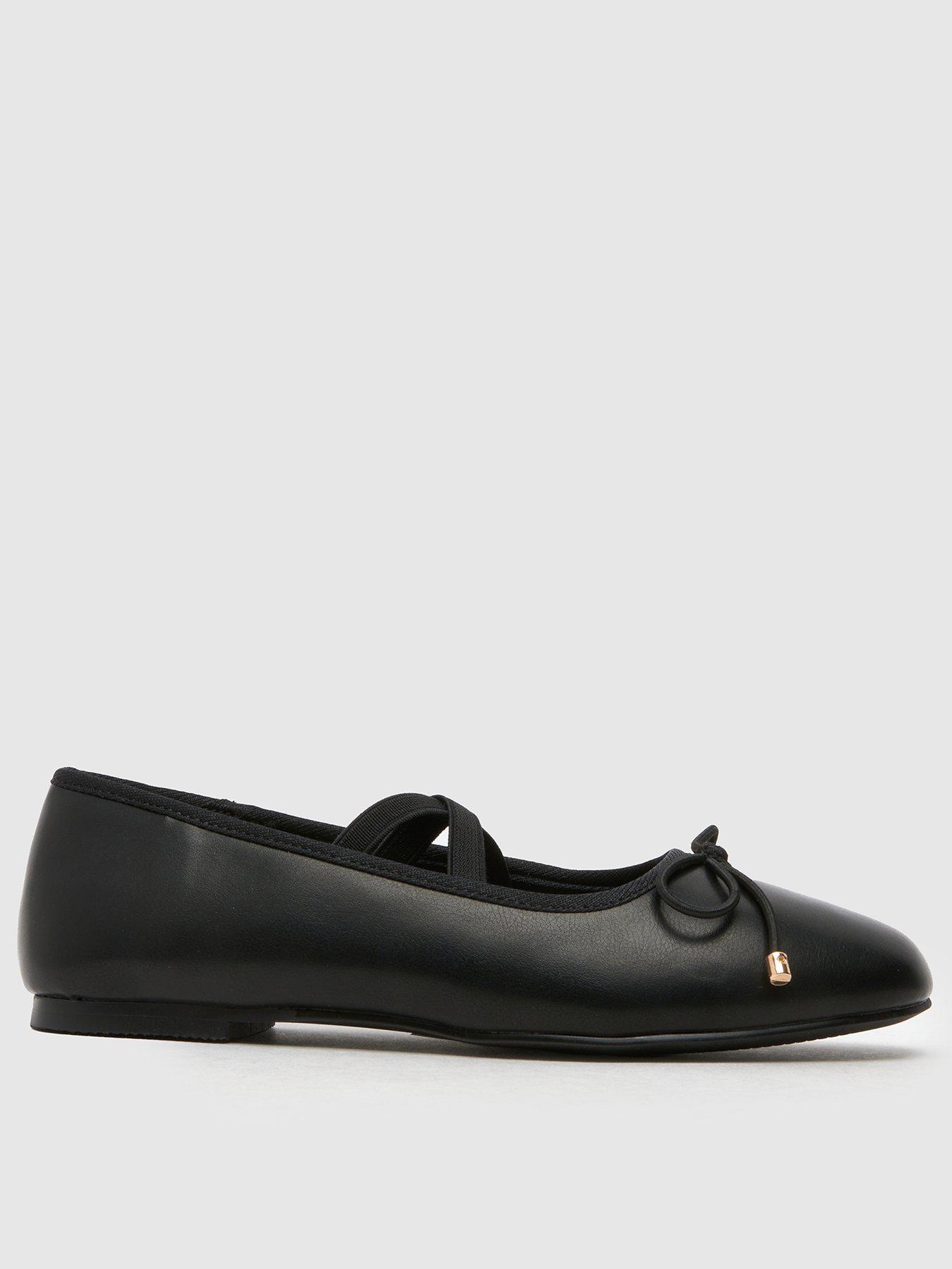 Schuh Lola Mary Jane Junior Ballerina - Black | Very Ireland