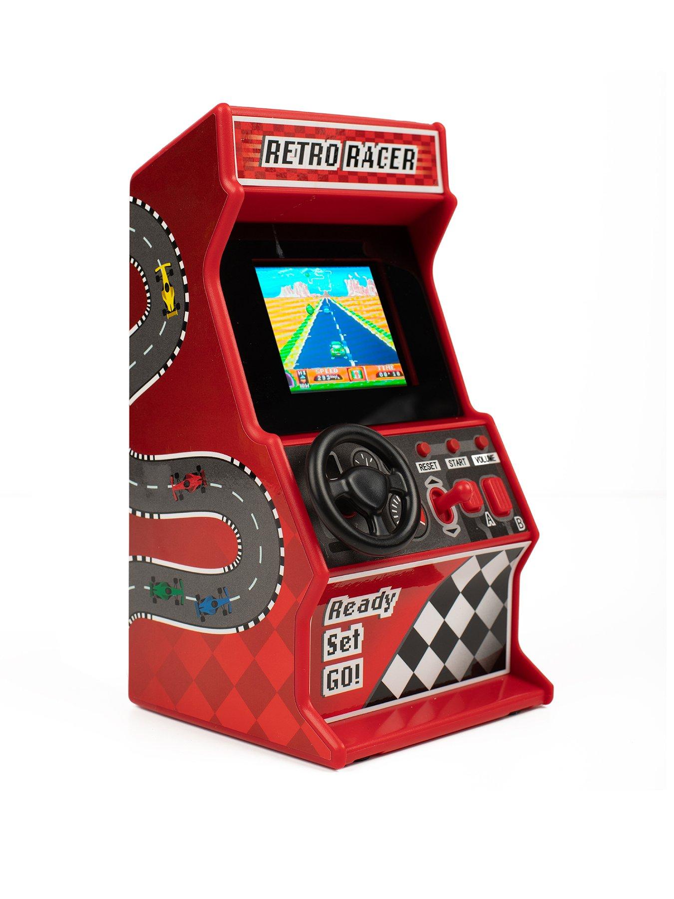 Retro Racer Mini Arcade Machine with 30 Pre-loaded 8-Bit Games | Very ...