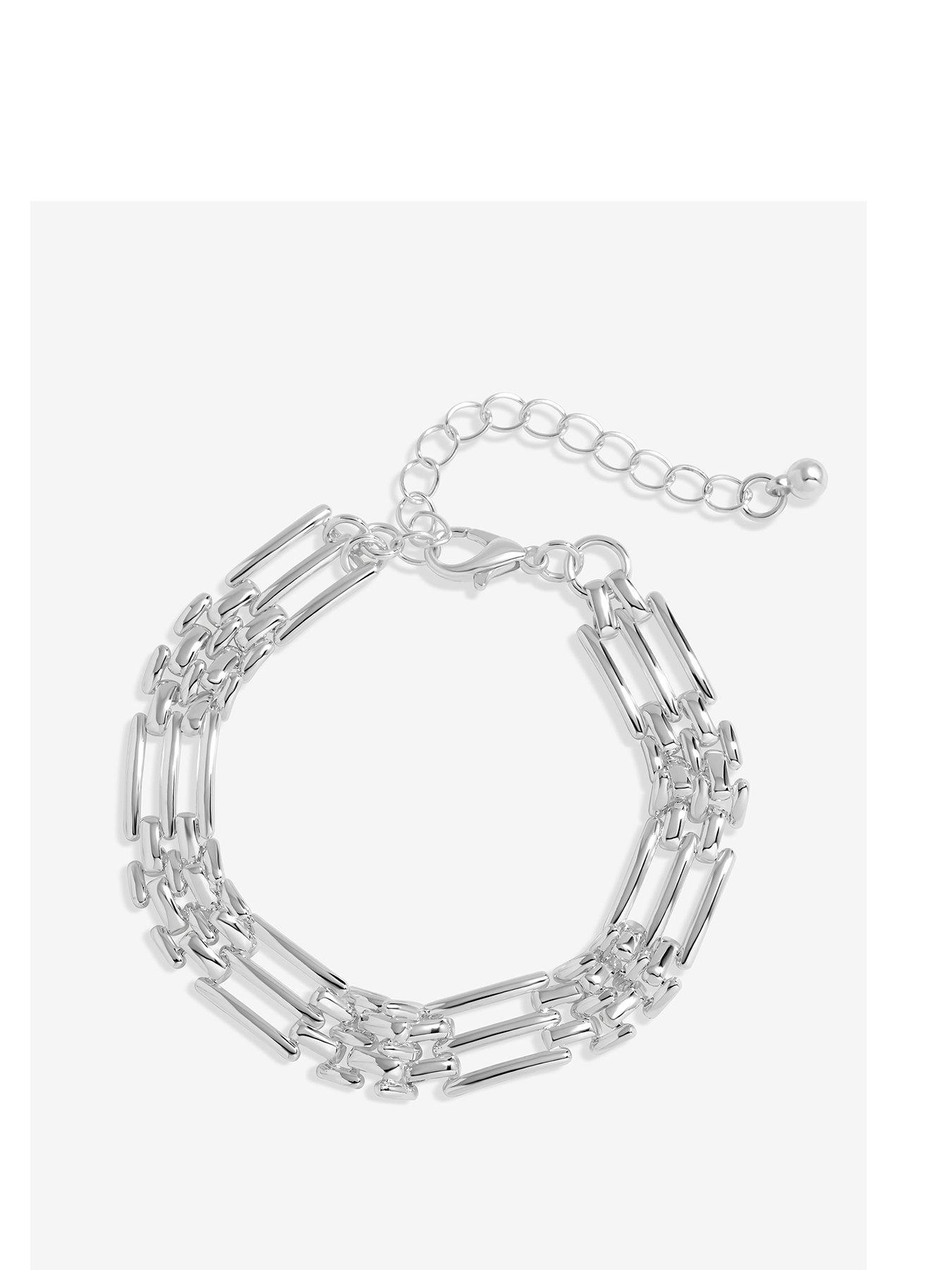 Jon Richard Jon Richard Silver Plated Gate Chain Bracelet | Very Ireland