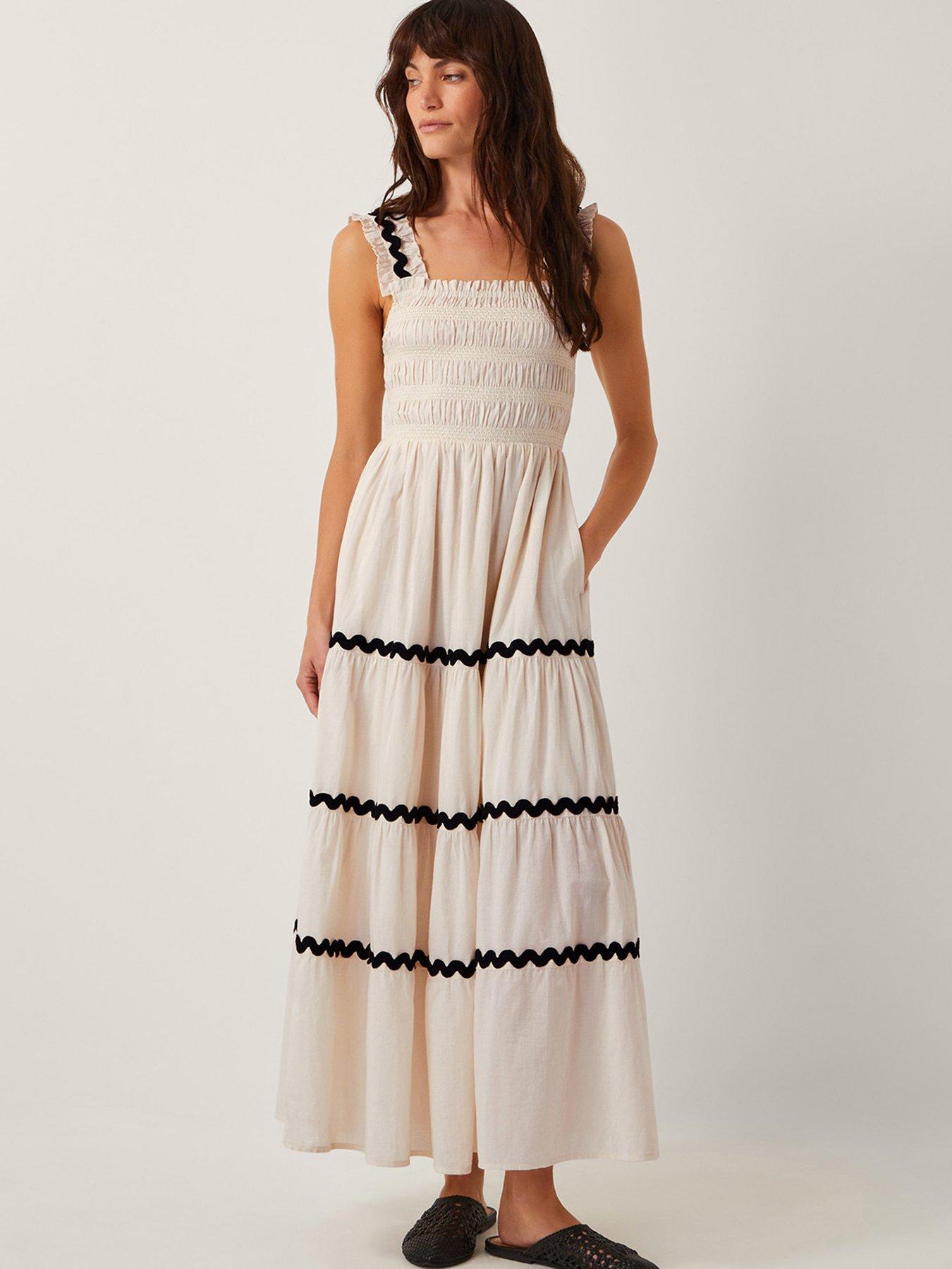 Monsoon Tabitha Dress - Ivory | Very Ireland