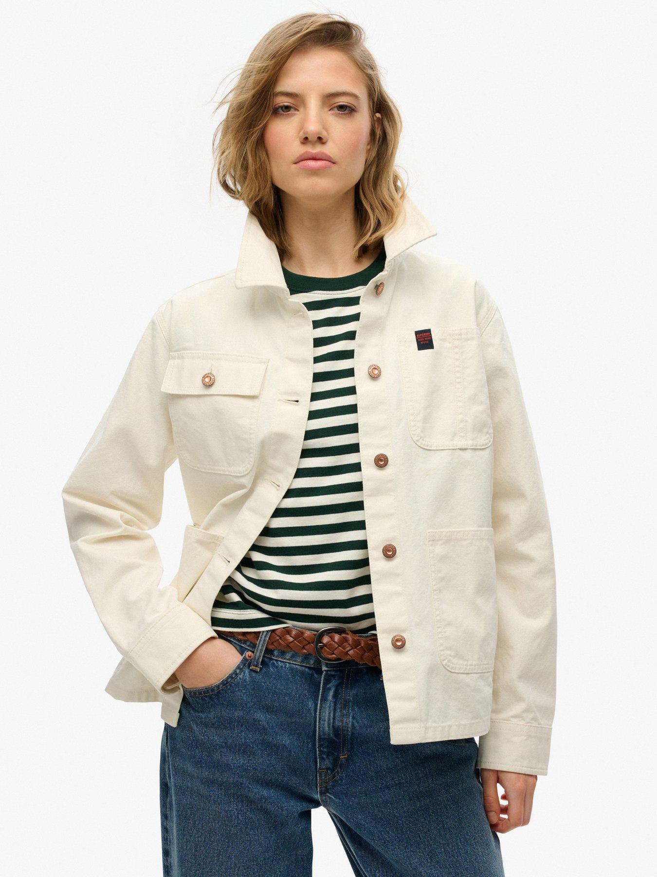 Superdry Chore Jacket - White | Very Ireland