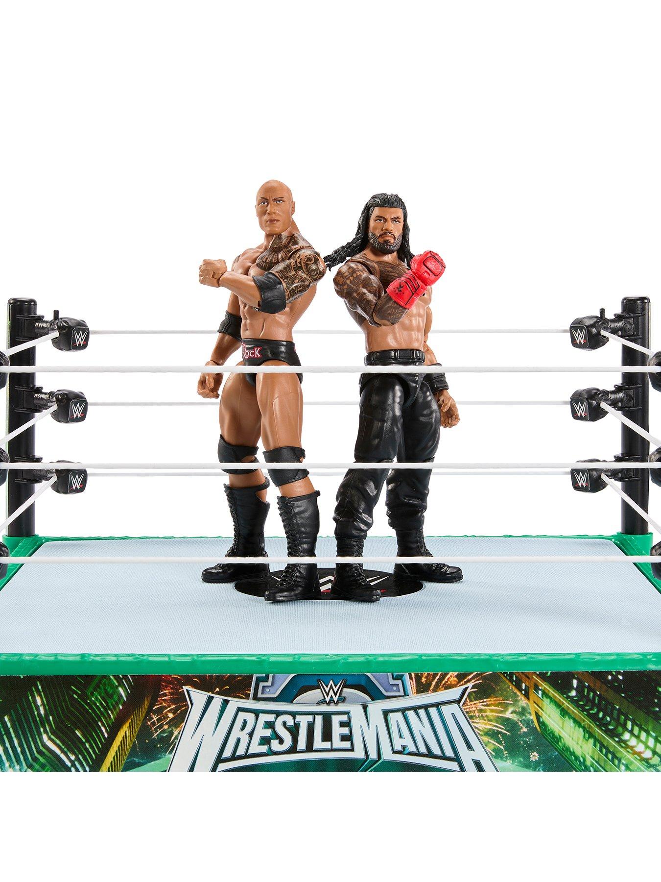 WWE WWE Bloodlines Rules Playset with Ring & 2 Action Figures, Includes ...
