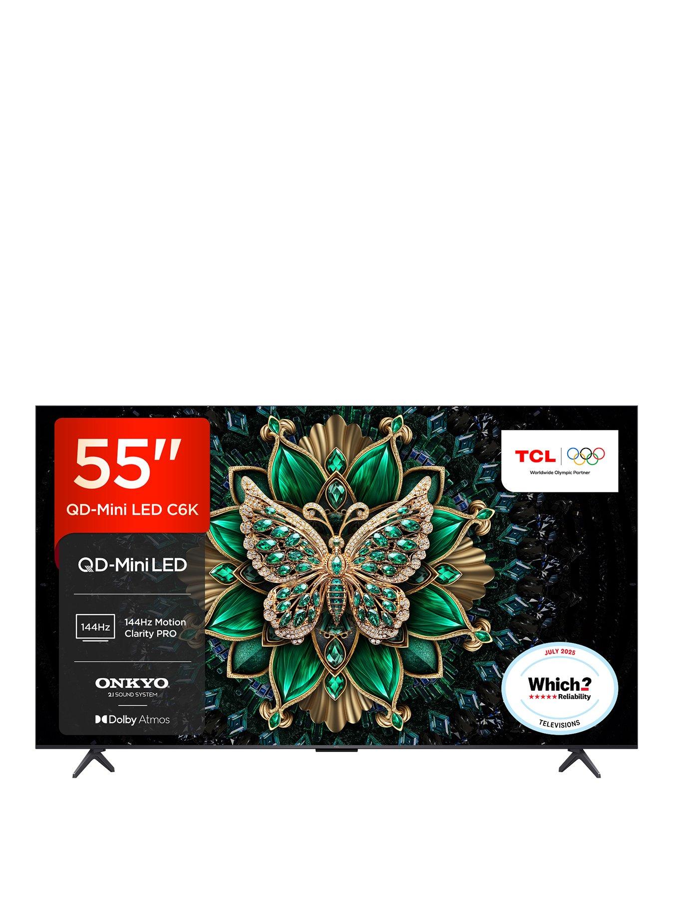 TCL 55C6K-UK 55-inch C6K Premium QD-Mini LED 4K Ultra HD 144Hz Google ...