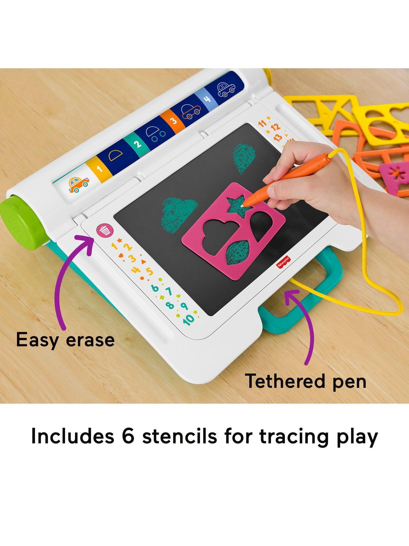 Fisher-Price Learn & Doodle Desk Drawing Tablet with LCD Screen for ...
