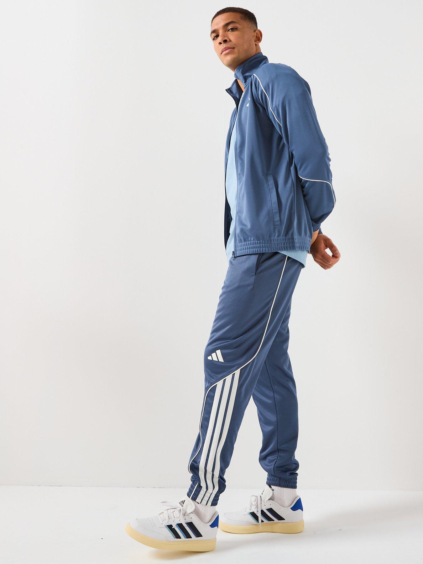 adidas Sportswear Men's 3 Stripes Tracksuit - Blue | Very Ireland