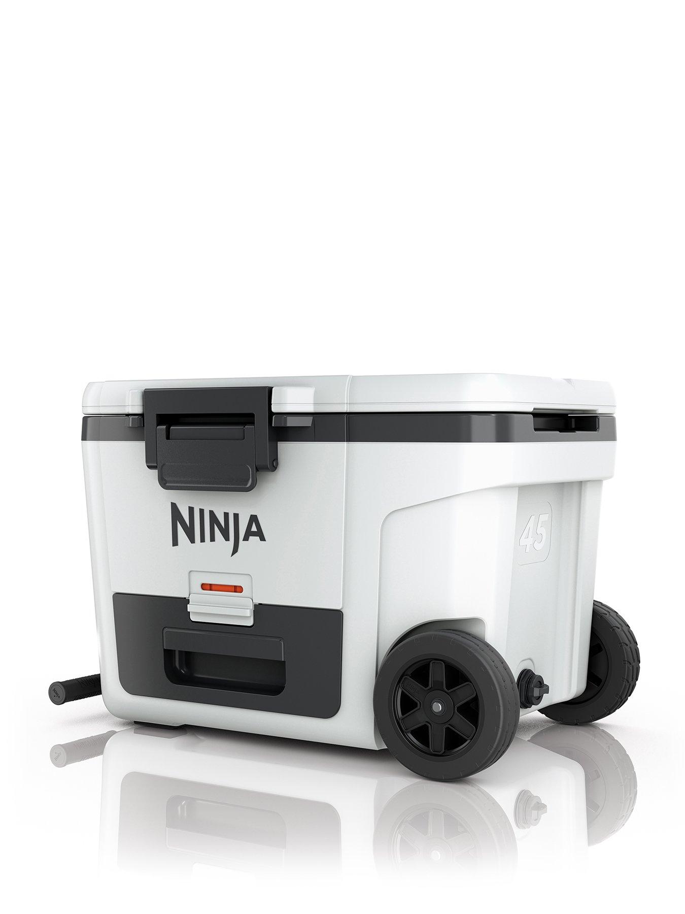 NINJA FrostVault 45QT/42L Wheeled Cooler with Dry Zone, Cloud White ...