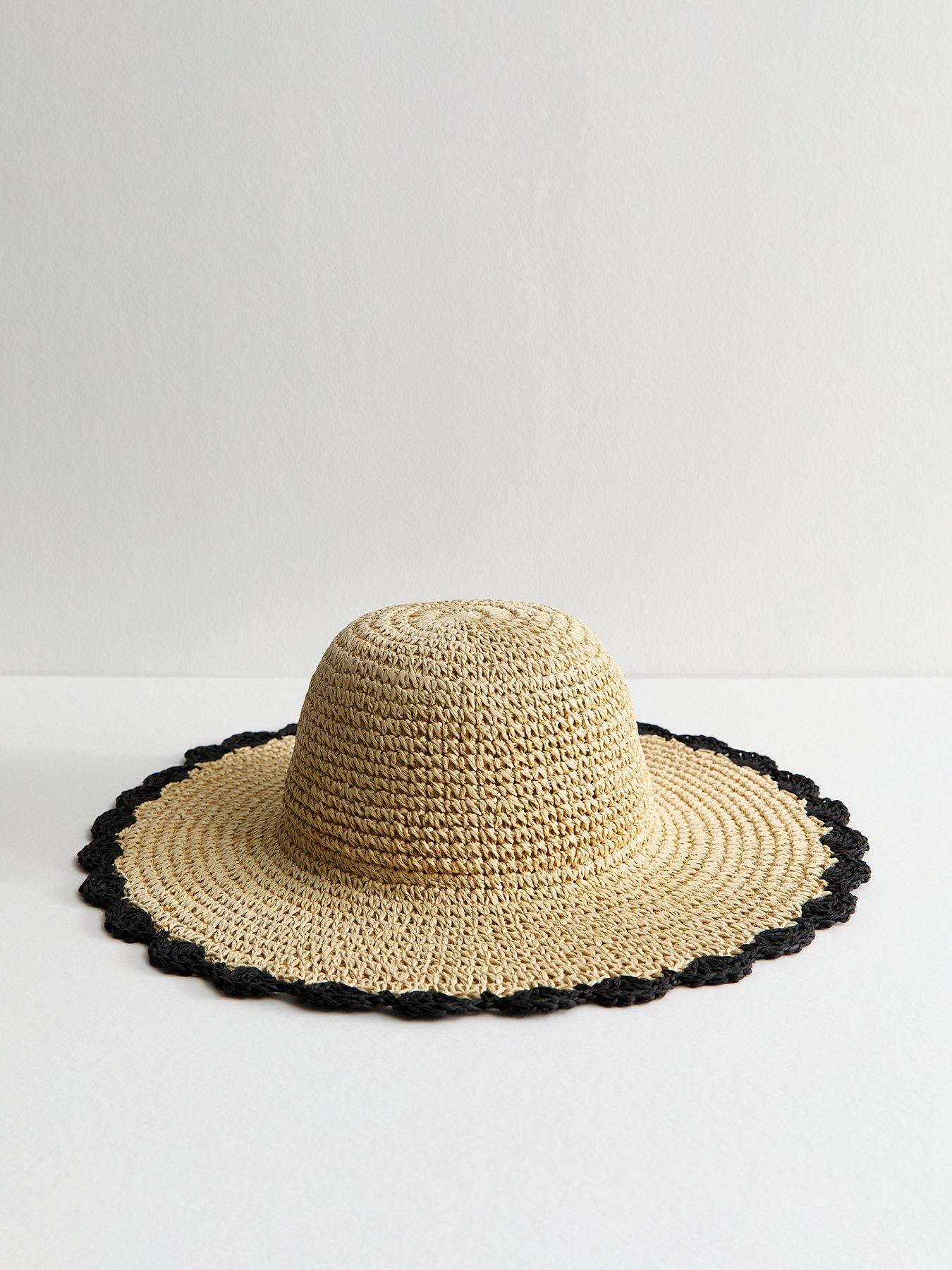 New Look Stone Scalloped Edge Straw Hat | Very Ireland