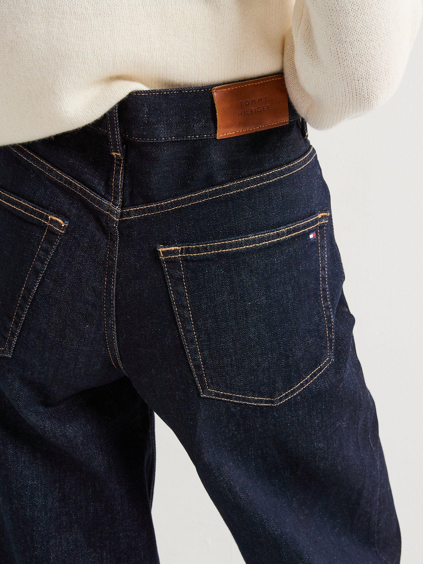 Tommy Hilfiger 70's Styled Wide Leg High Waisted Jean - Black | Very ...