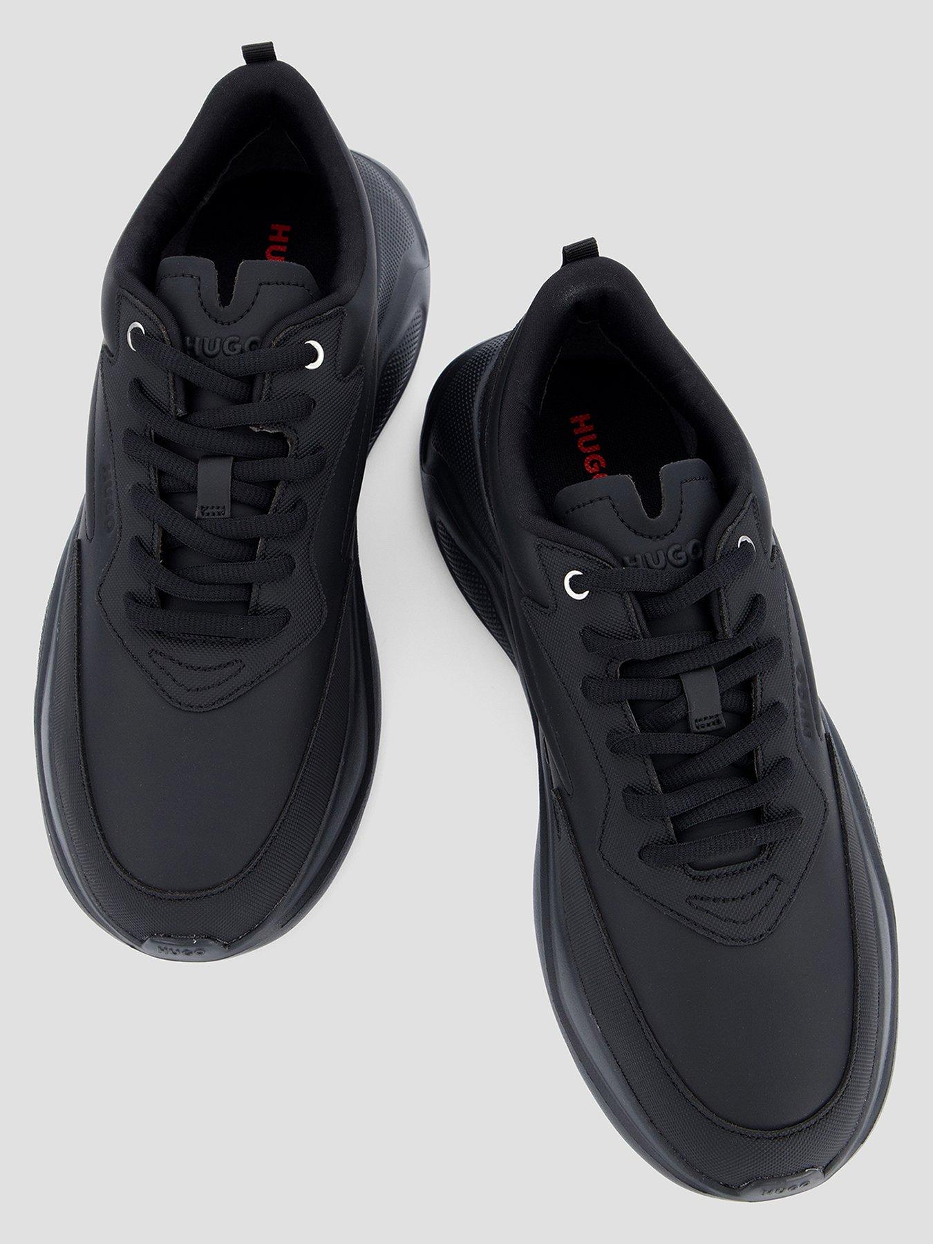 HUGO Leon Run PU Trainers - Black | Very Ireland