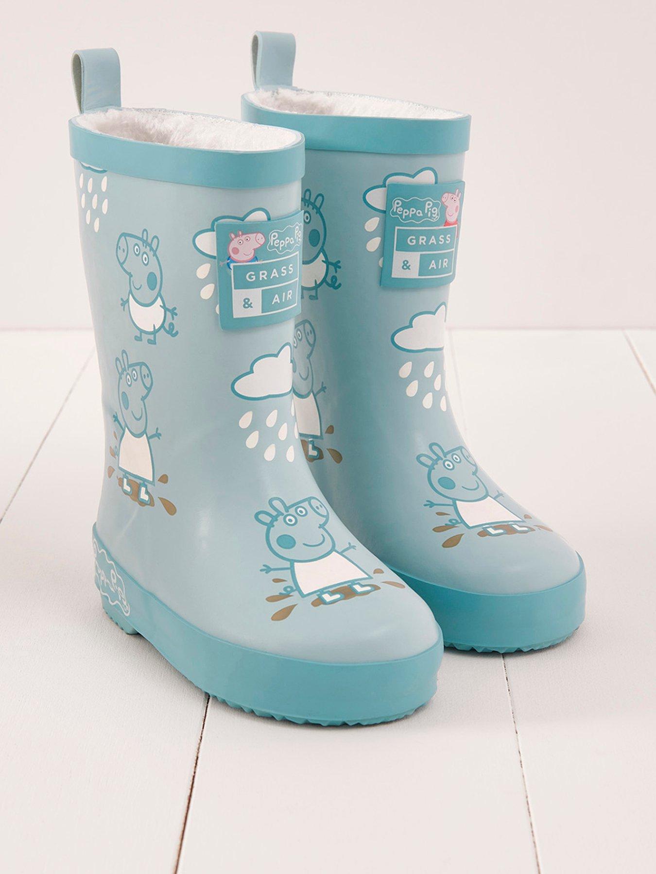 Grass & Air Infant/ Junior Peppa Pig Colour-revealing Winter Wellies ...
