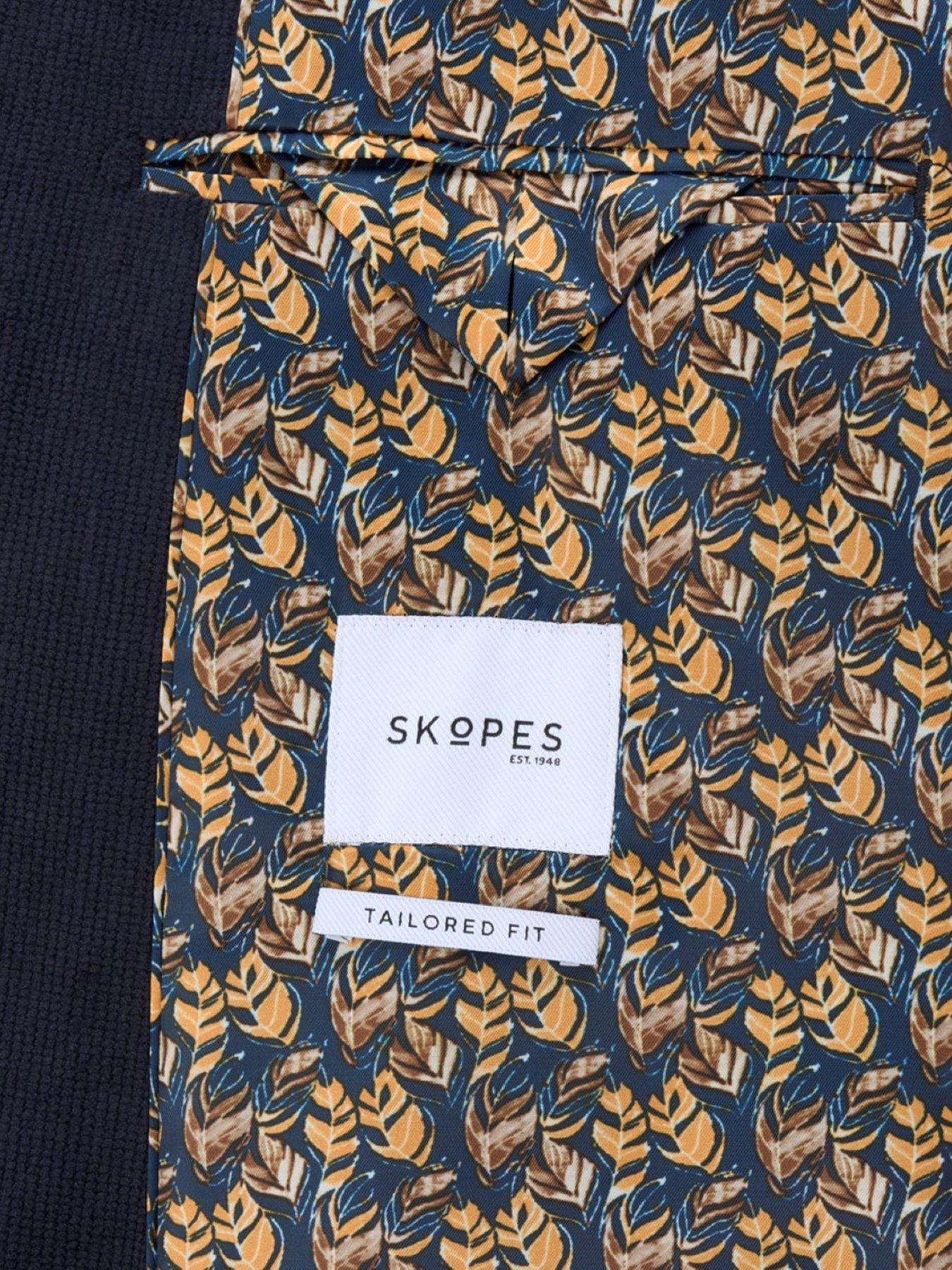Skopes Tailored Fit Putnam Soft Touch Suit Jacket - Navy | Very Ireland