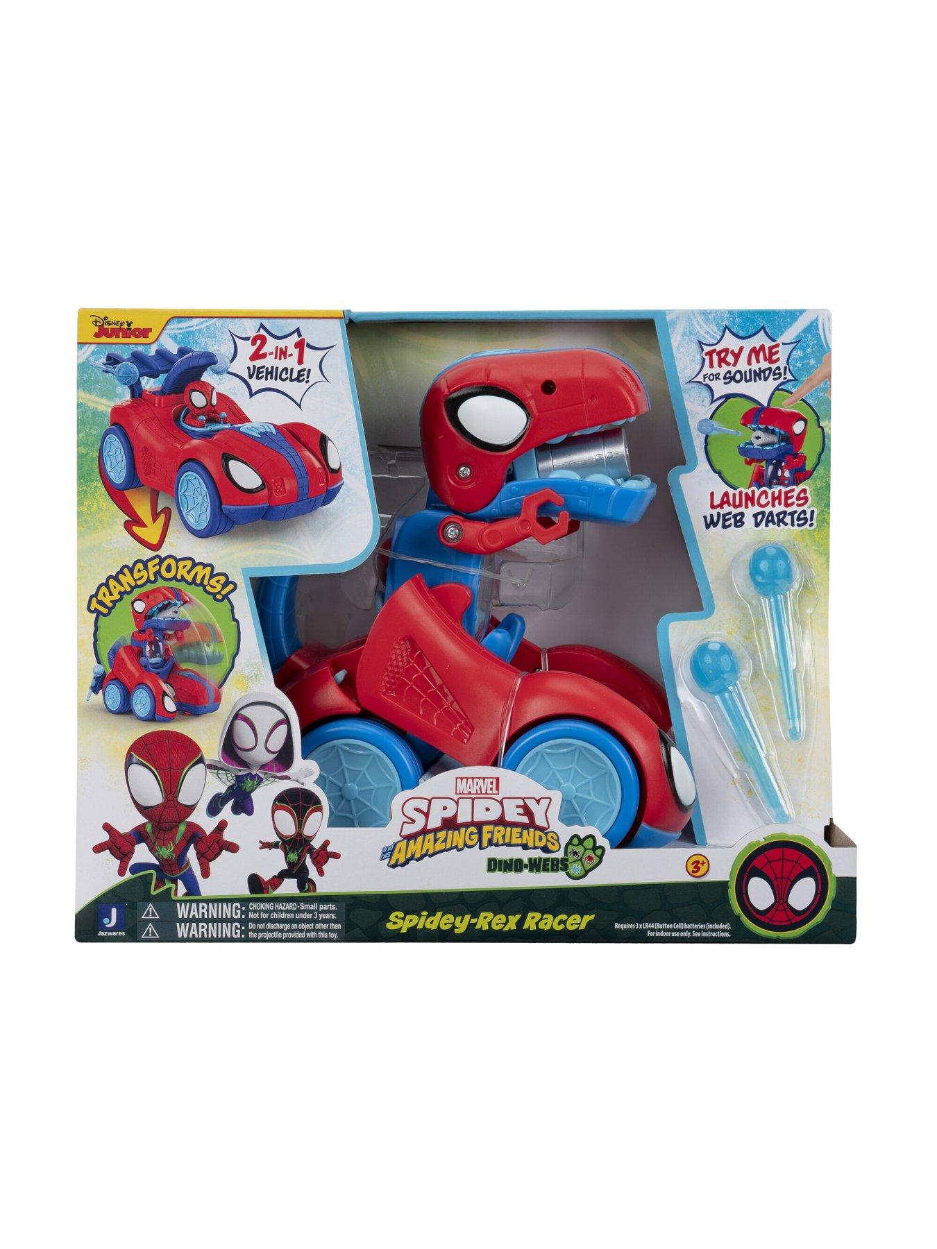Spiderman MARVEL Spidey and His Amazing Friends Spidey-Rex Racer - 8 ...