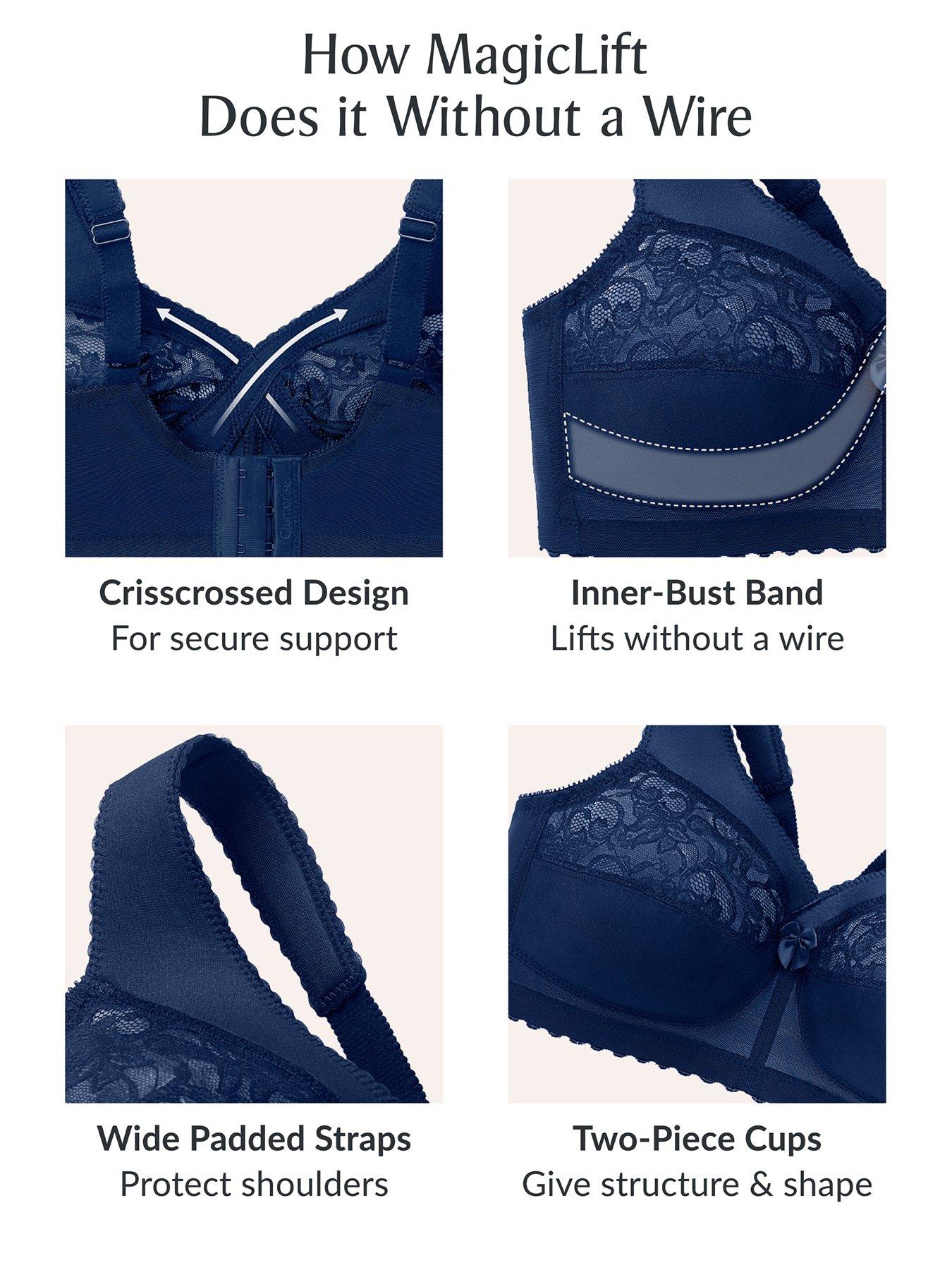 Glamorise Glamorise 1000 Magic Lift Bra (third Sizes) - Teal | Very Ireland