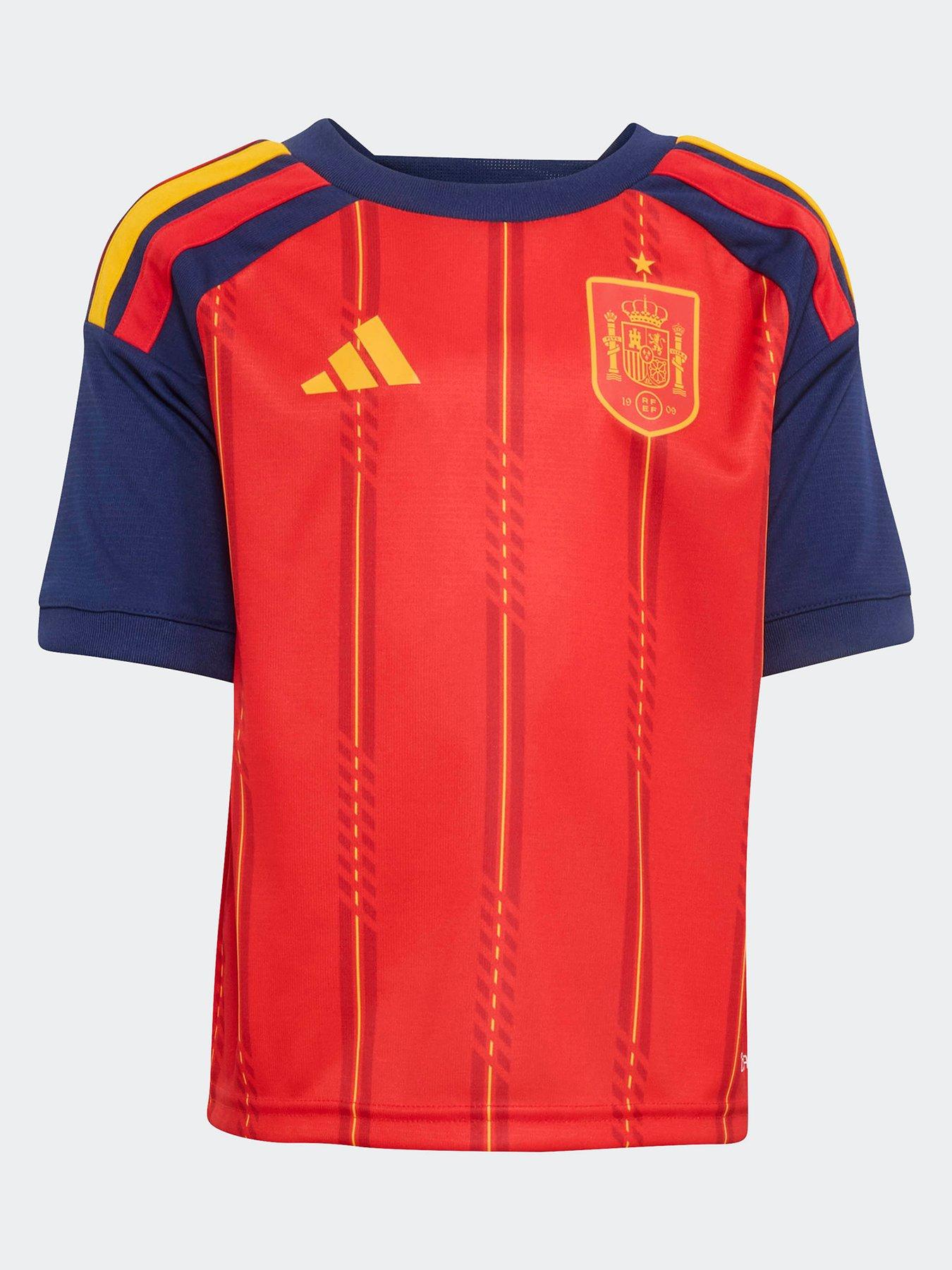 adidas Junior Spain Replica 26 Home Mini Football Kit - Red | Very Ireland