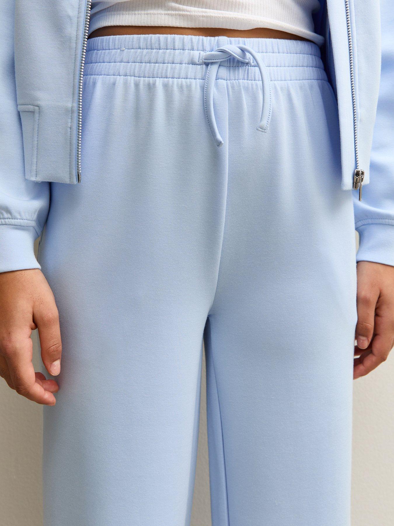 New Look 915 Girls Light Blue Soft Touch Wide Leg Co-ord Joggers | Very ...