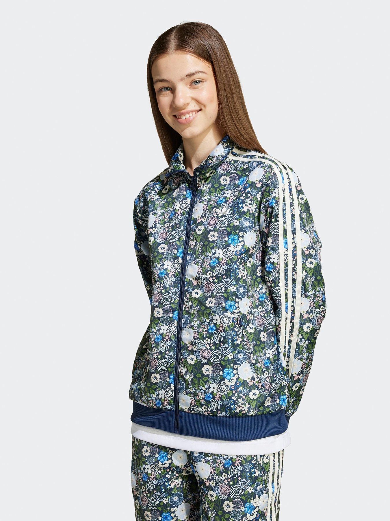 adidas Originals Junior Firebird X Liberty Tracksuit Top - Blue | Very ...