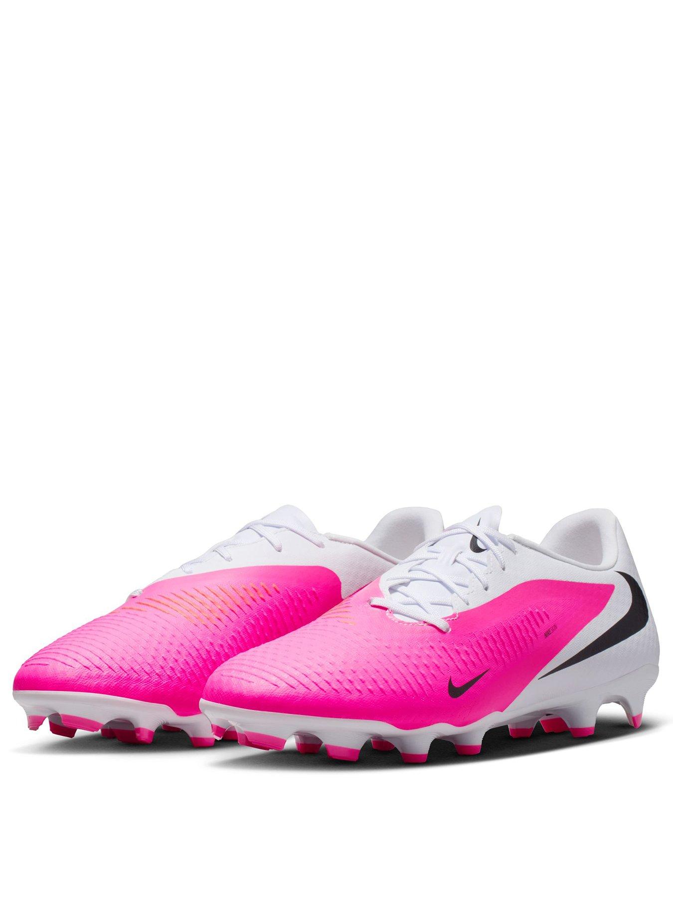 Nike Mens Phantom 6 Low Academy Firm Ground Football Boots - Pink/White ...