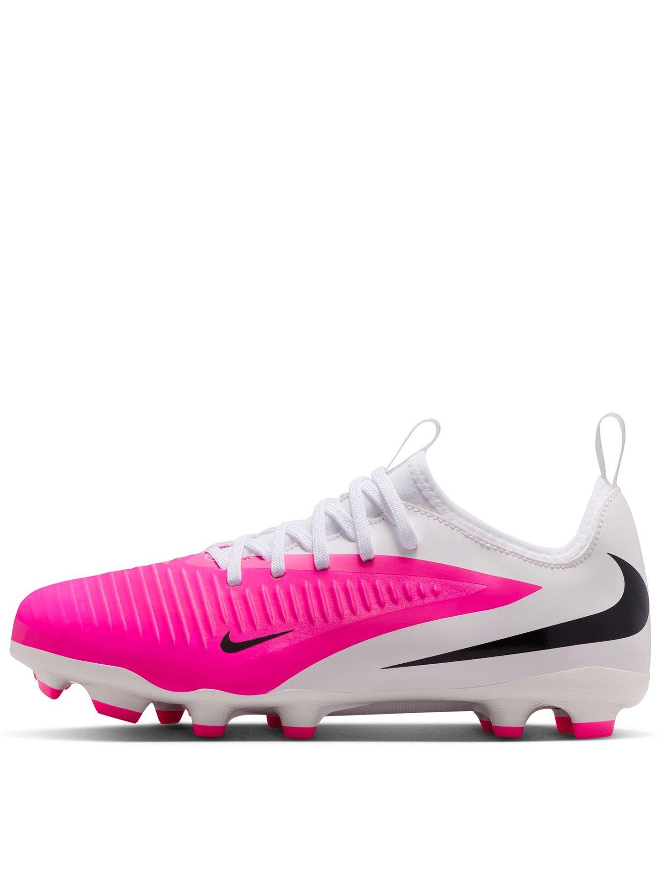 Nike Youth Phantom 6 Low Academy Firm Ground Football Boots - Pink ...