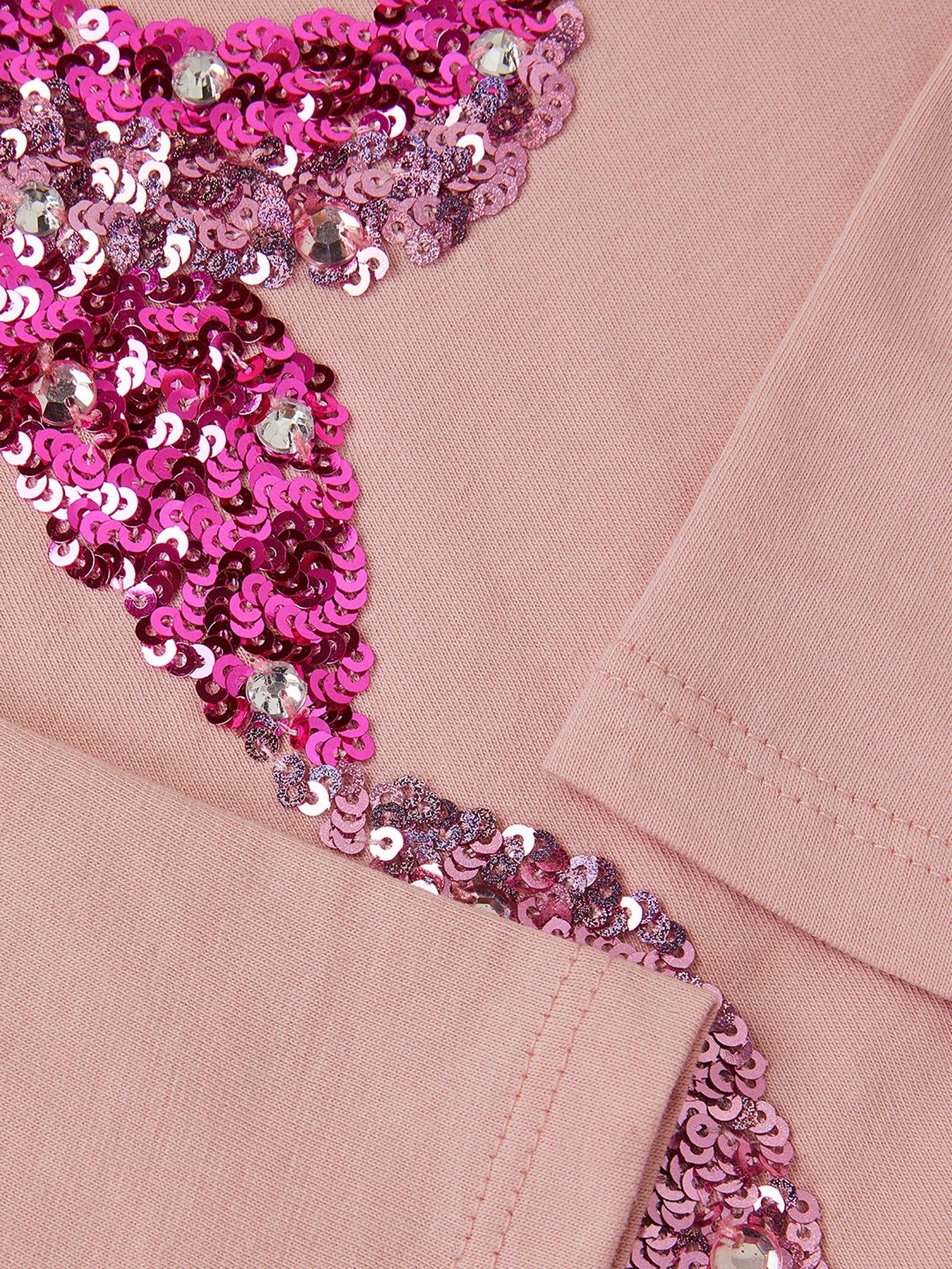 Monsoon Girls Sparkle Bow Top - Pink | Very Ireland