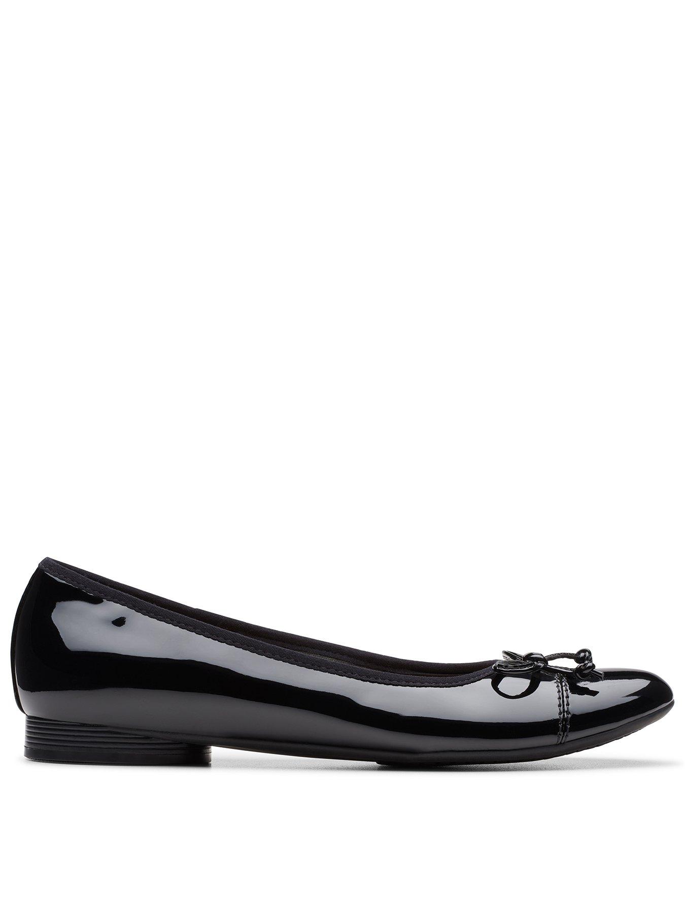 Clarks Loreleigh Rae Wide Fit Shoes - Black Pat | Very Ireland