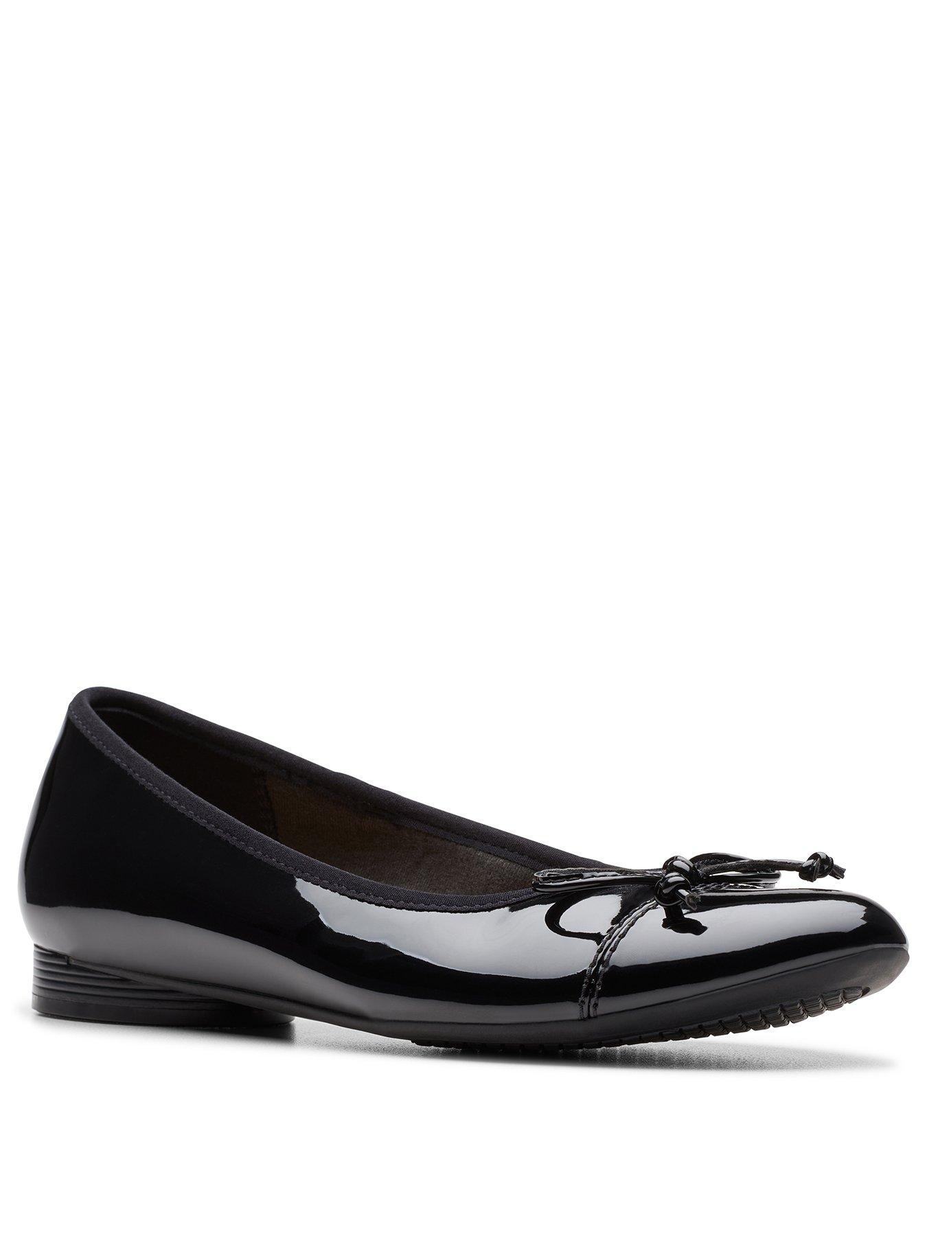 Clarks Loreleigh Rae Wide Fit Shoes - Black Pat | Very Ireland