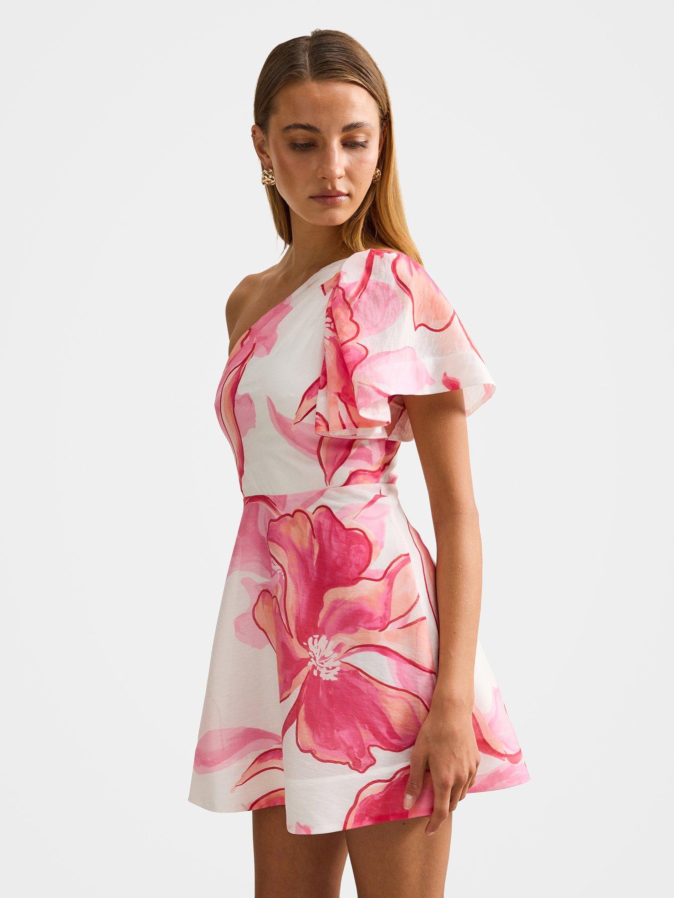 Forever New Josephina Flouncy Mini Dress - Pink | Very Ireland