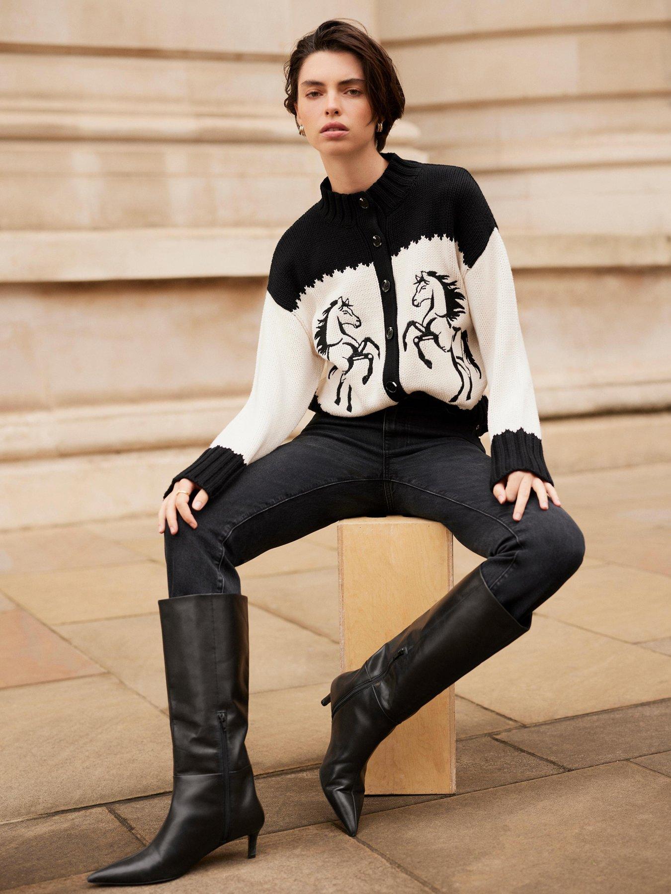 Mint Velvet Horse Cardigan - Black | Very Ireland
