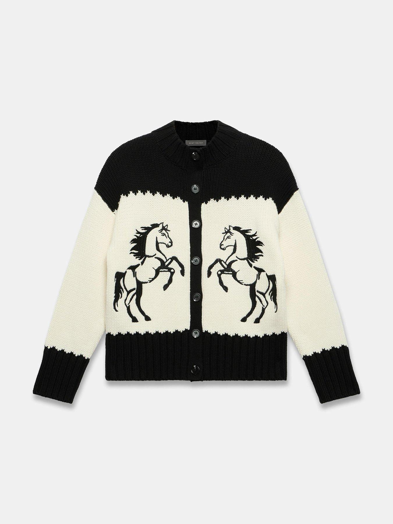 Mint Velvet Horse Cardigan - Black | Very Ireland