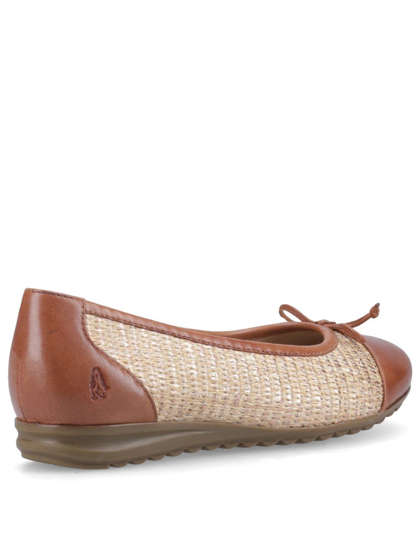 Hush Puppies Laurie Toe Cap Ballerina-woven Tan | Very Ireland