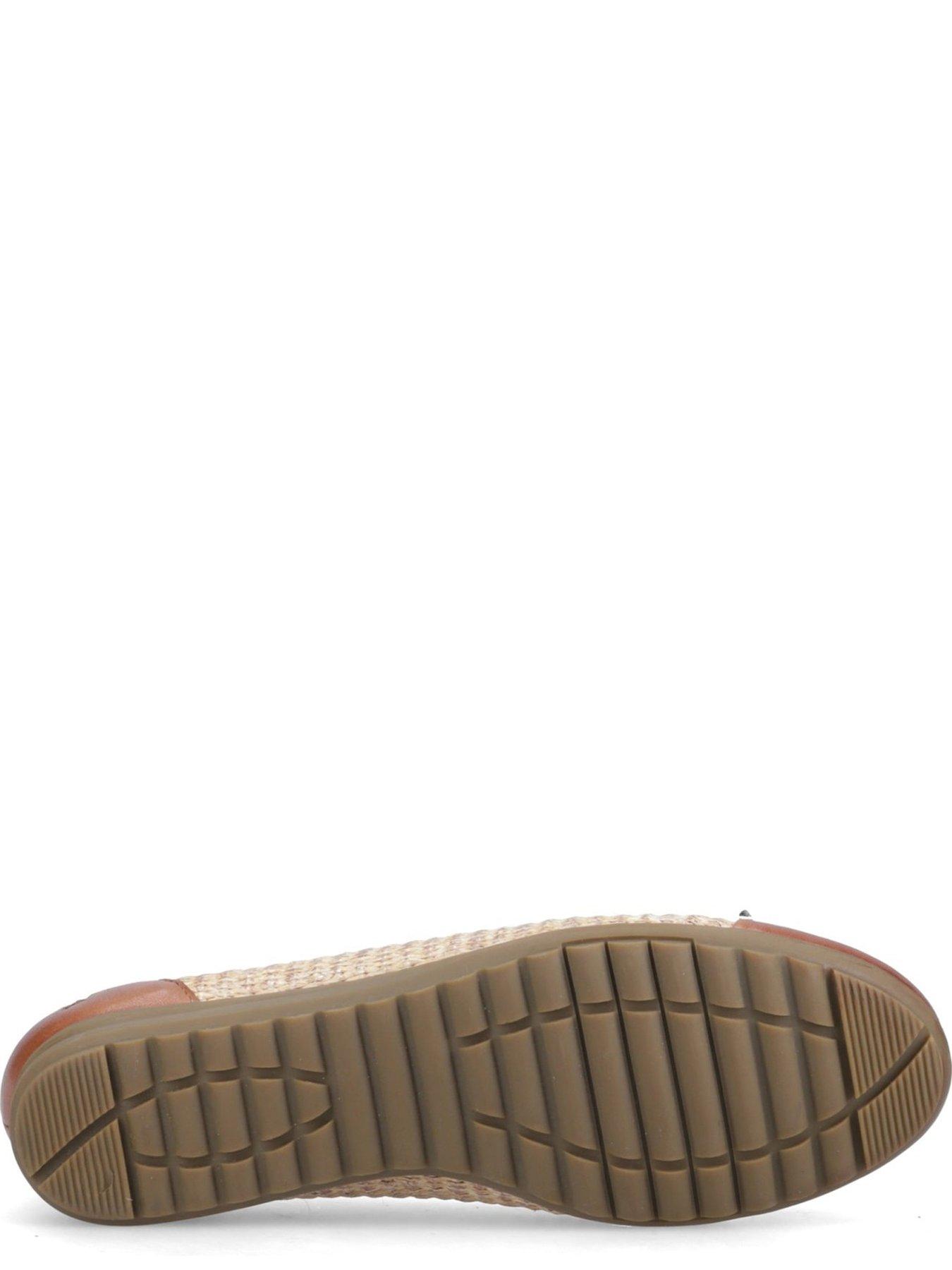 Hush Puppies Laurie Toe Cap Ballerina-woven Tan | Very Ireland